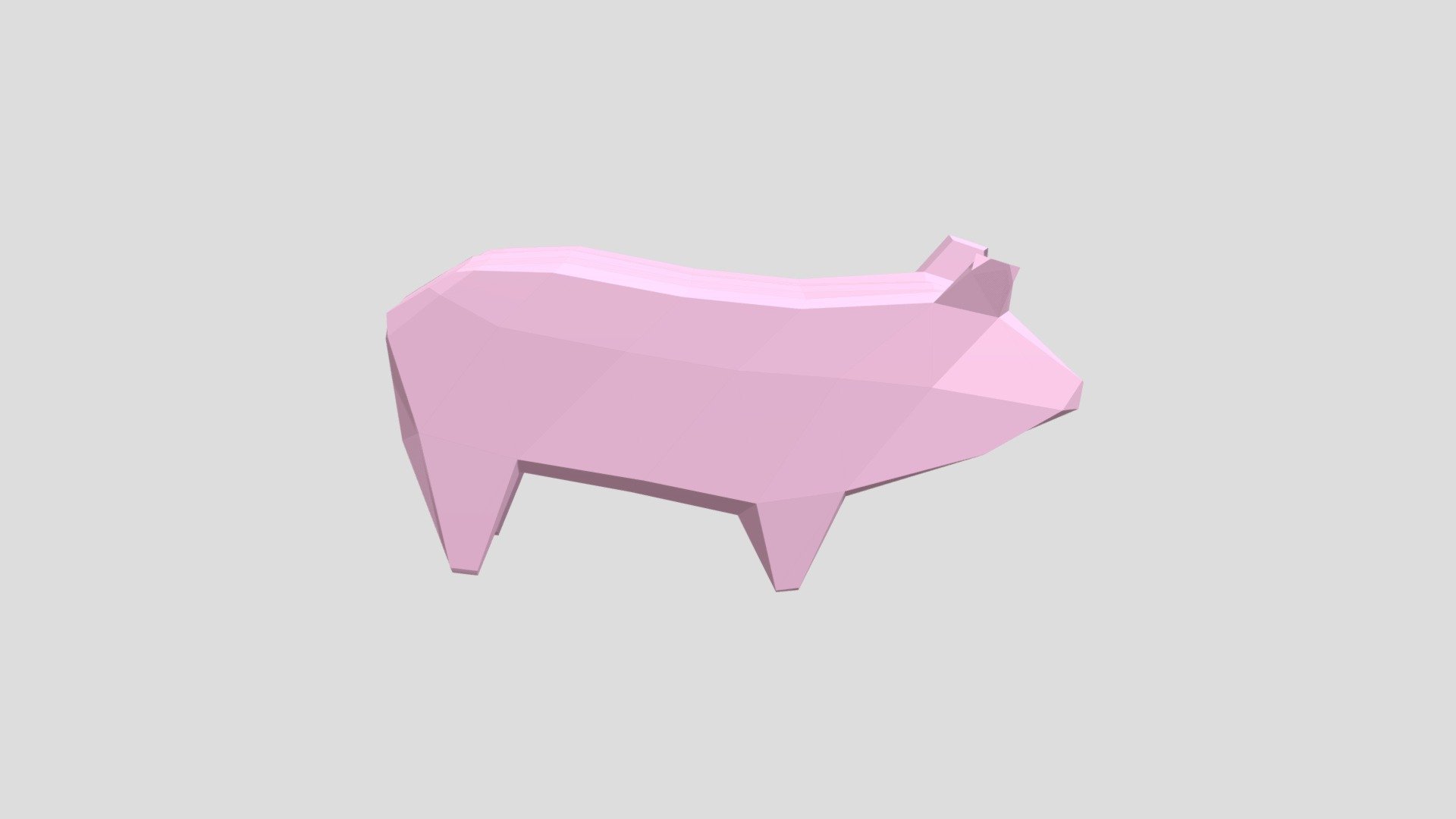 Basic Low Poly Pig - Download Free 3D model by xarien (@randomahhmodels ...