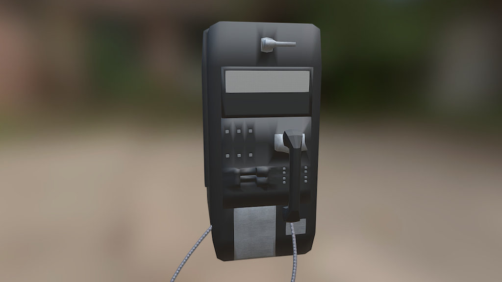 Payphone - Download Free 3D model by Escoly [297e65a] - Sketchfab