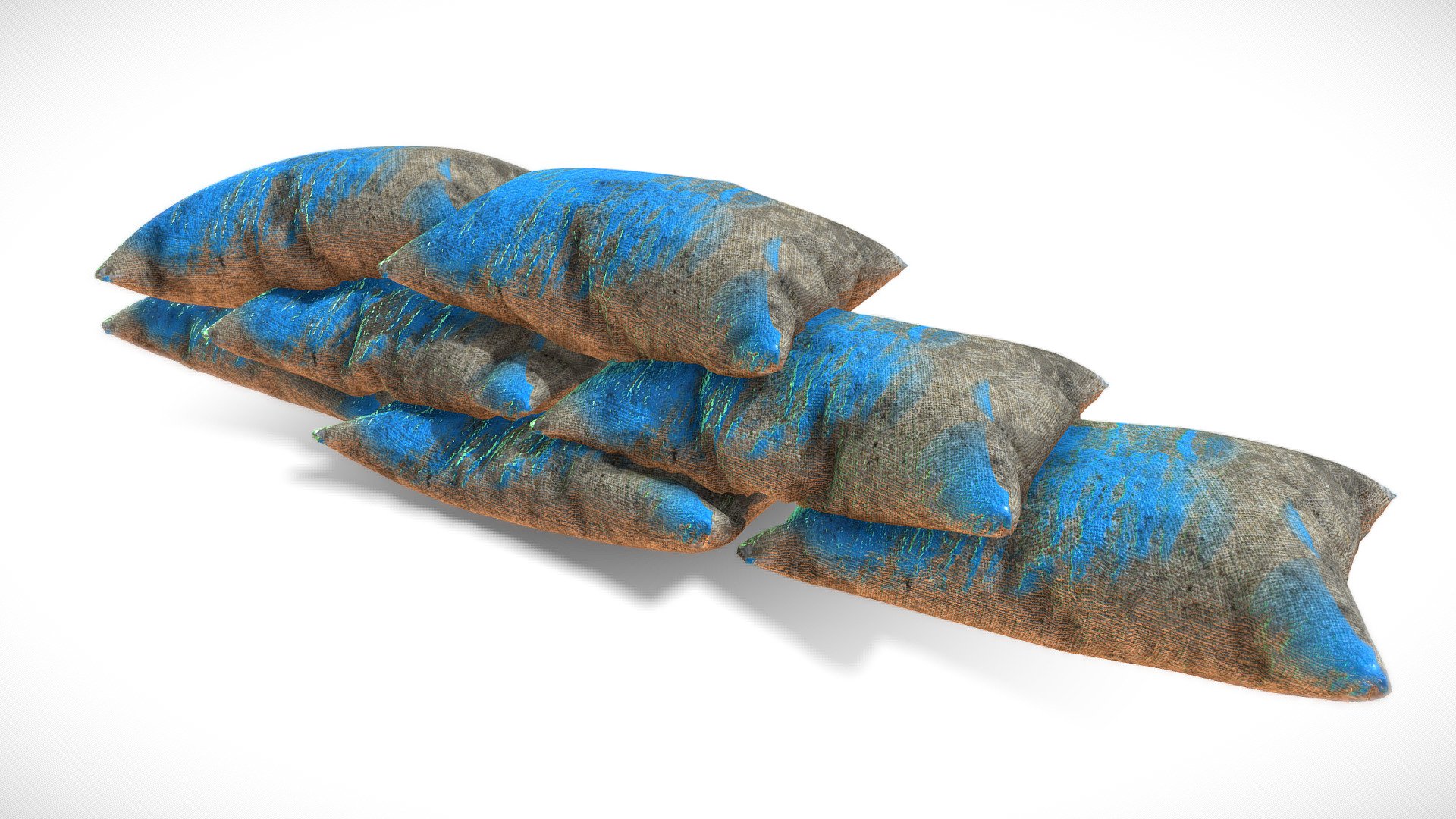 Sandbags - Blue Team - Buy Royalty Free 3D model by Lucid Dreams ...