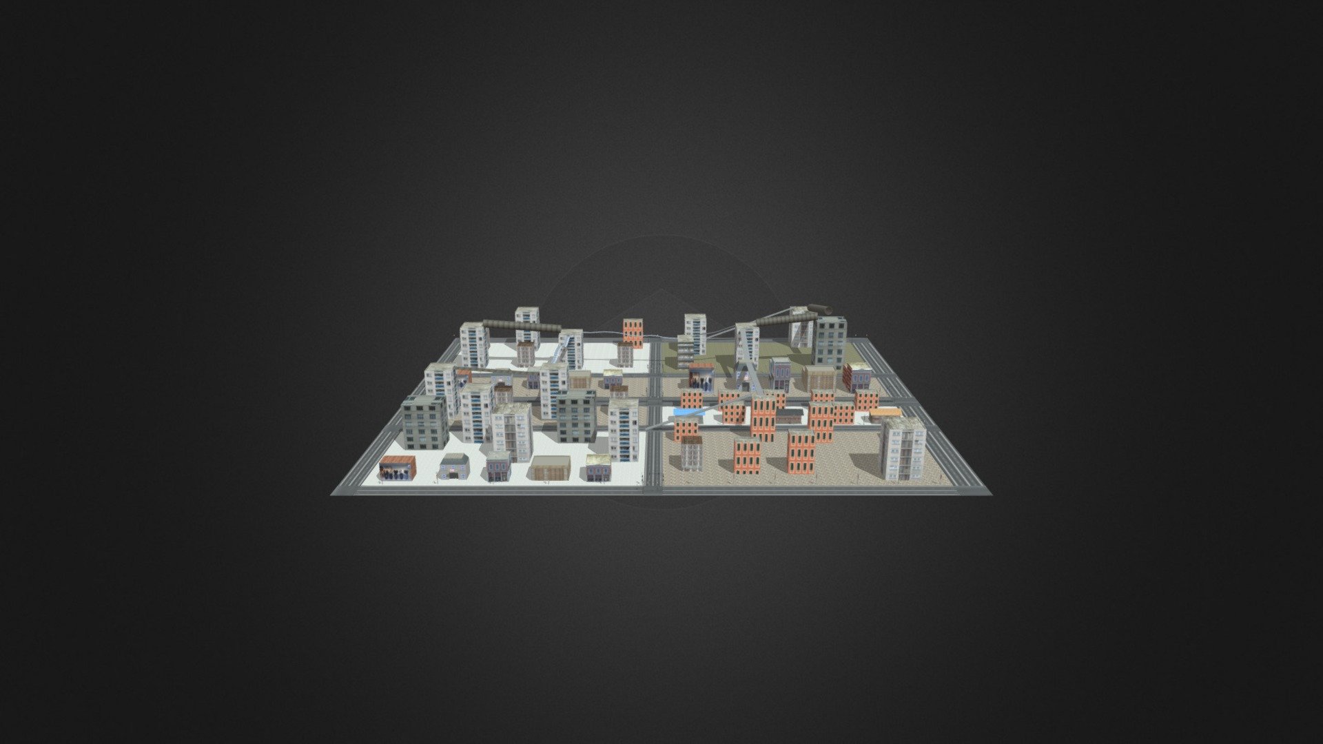 City Environment - 3D model by Junaid Amin (@junaidamin) [297f073 ...
