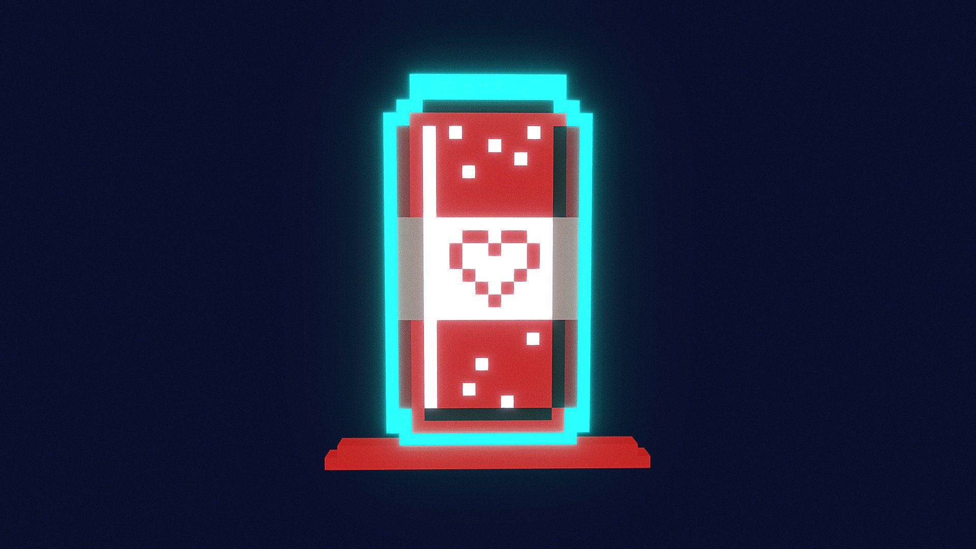 a neon pixel soda - Download Free 3D model by alina_dreiman [29802c9 ...