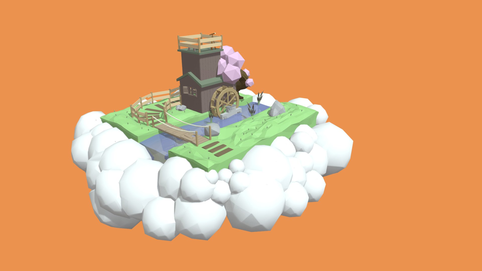 Low Poly Scene 1 Download Free 3d Model By Ethancraggs [29816d1
