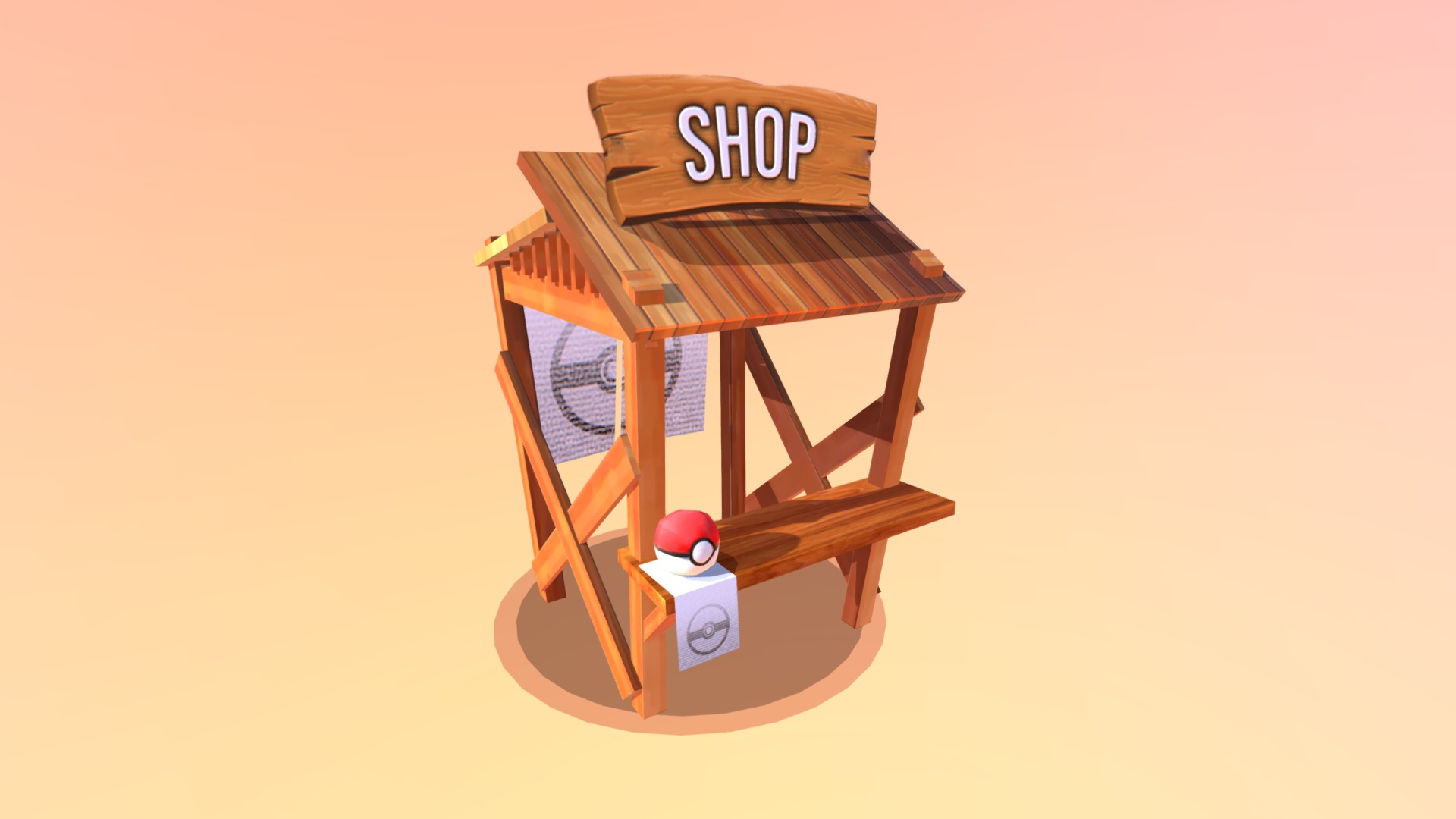 SHOP Pokemon 3D Model Lowpoly - 3D model by Mailny Sama (@miku55120 ...