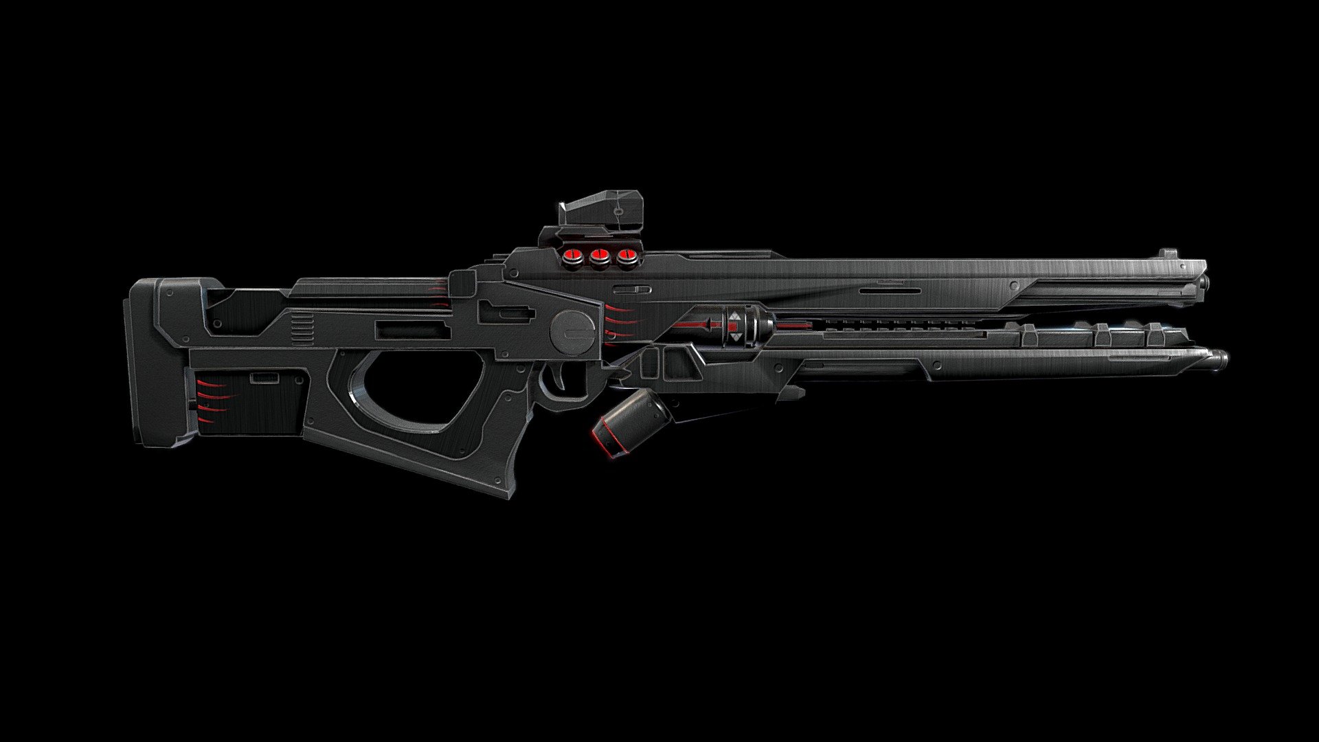 Sci-Fi Rilfe Model - 3D model by Kiki2002 [2983a15] - Sketchfab