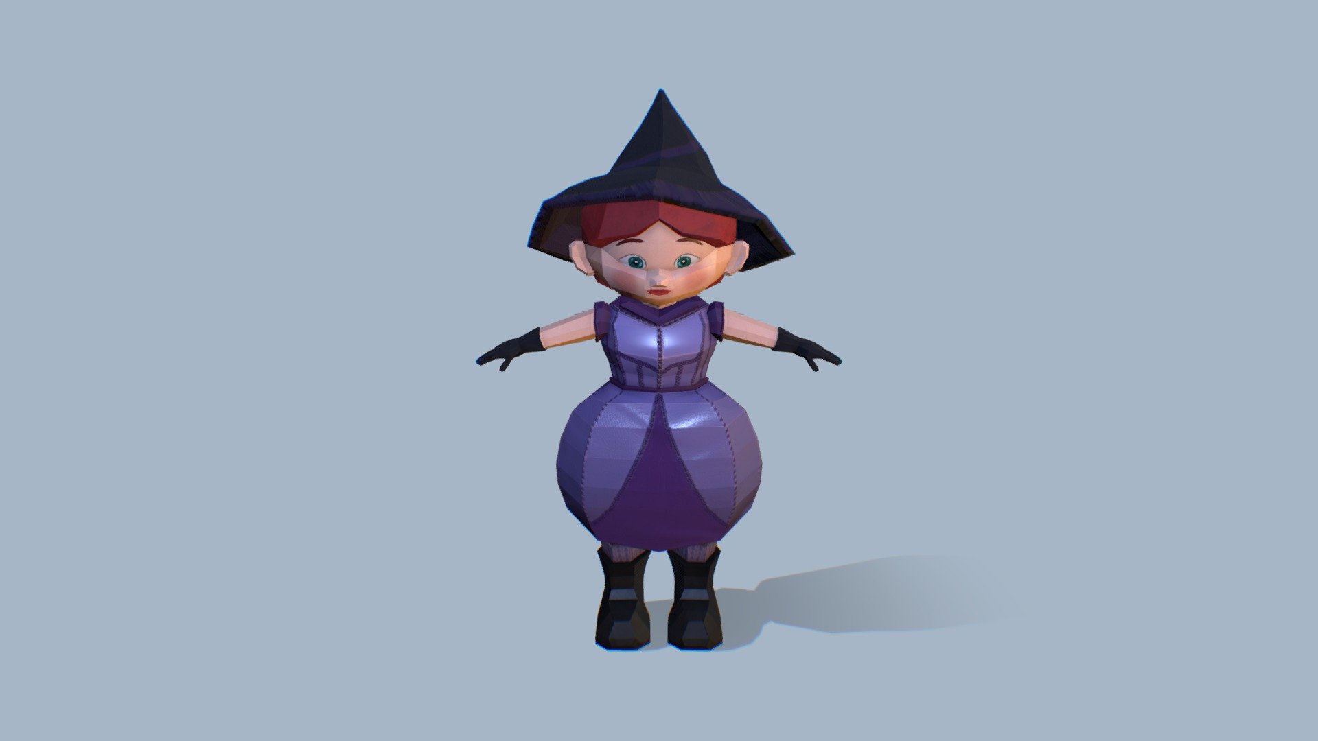 Low-Poly Witch - 3D model by mishalasad [2985986] - Sketchfab