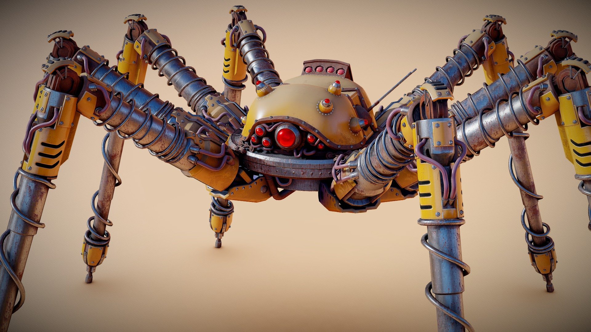 Spidertron - 3D model by MEinig [2985e46] - Sketchfab