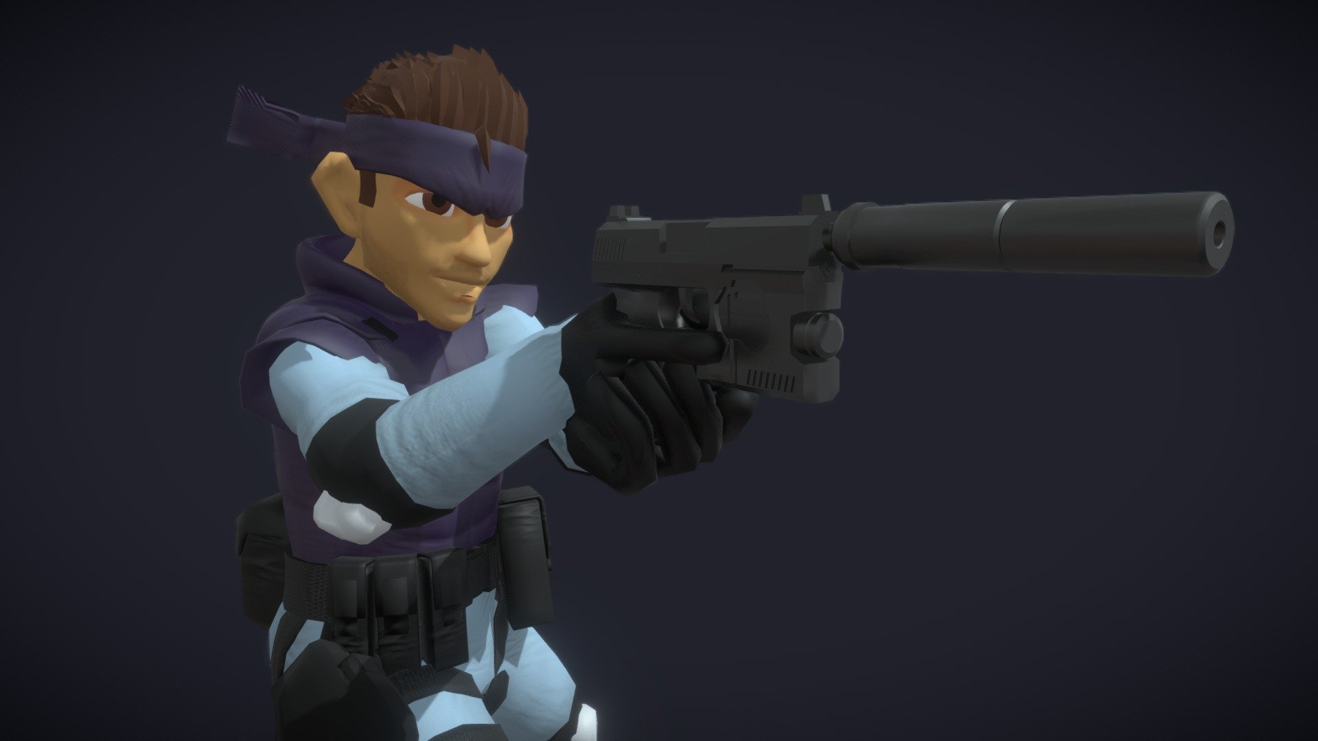 Solid Snake - Download Free 3D model by Karl K Patts (@karlkpatts ...