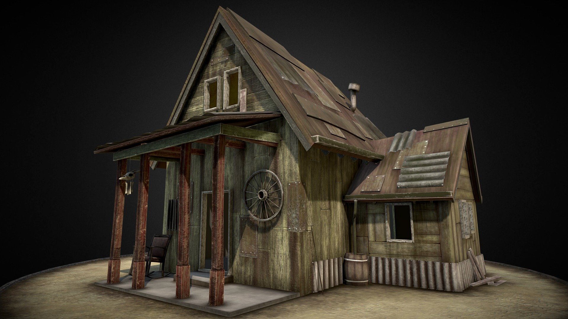 Desert Shack - 3D model by Lauren Morrison (@laurenmorrisonart ...
