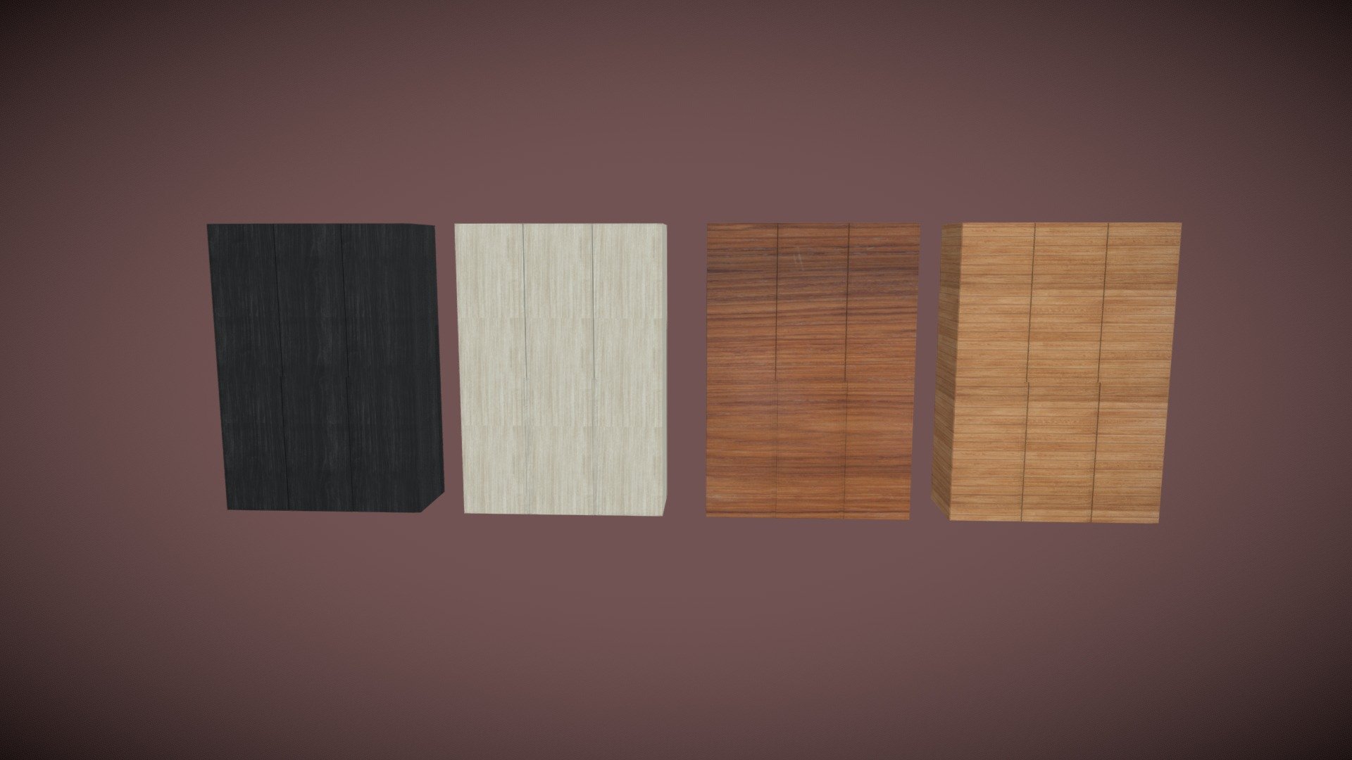Modern Wooden Wardrobe Stylish Furniture - Download Free 3D model by ...