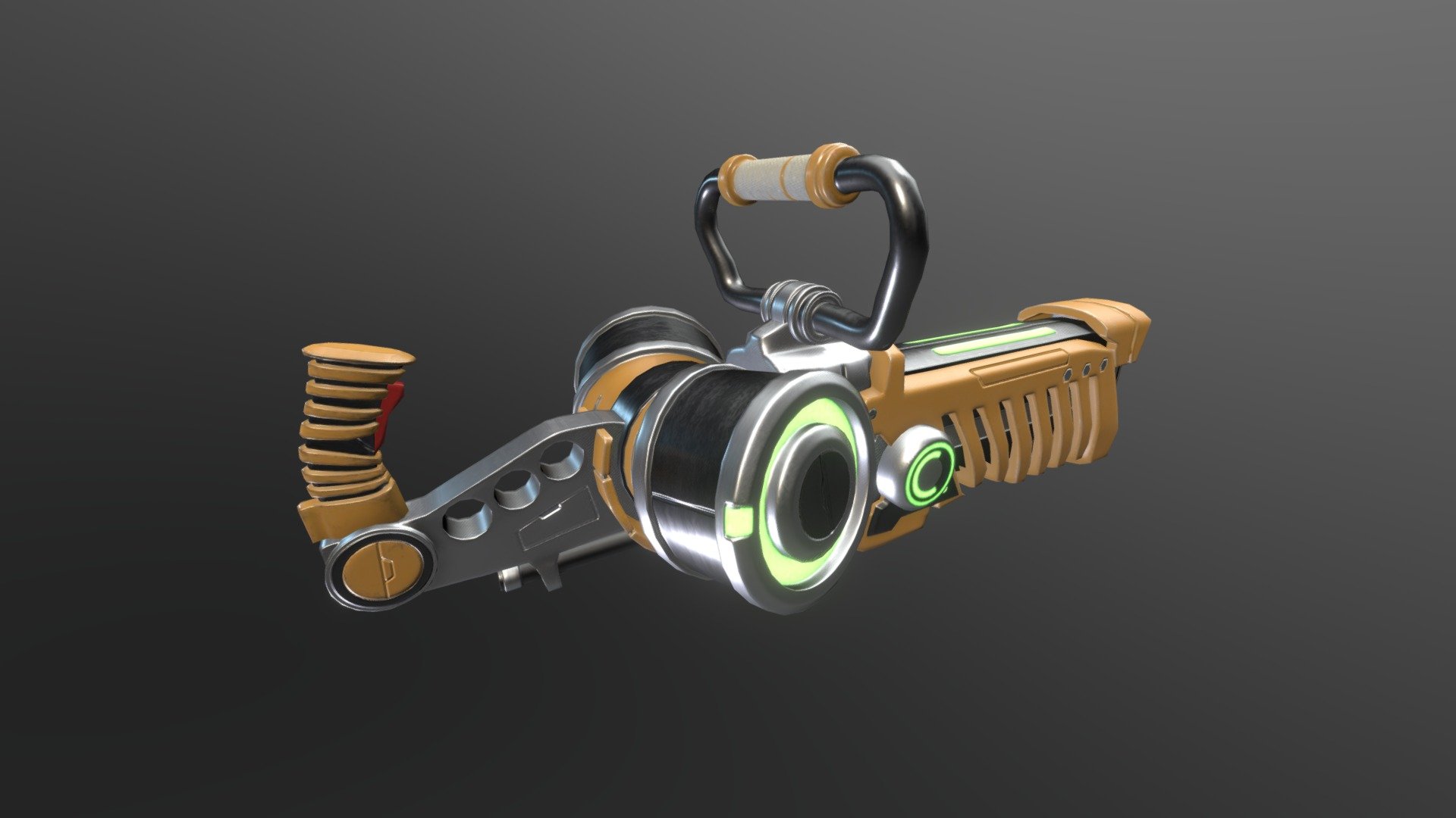 Energy Gun - 3D model by Ben Milette (@benmilette) [298fd12] - Sketchfab