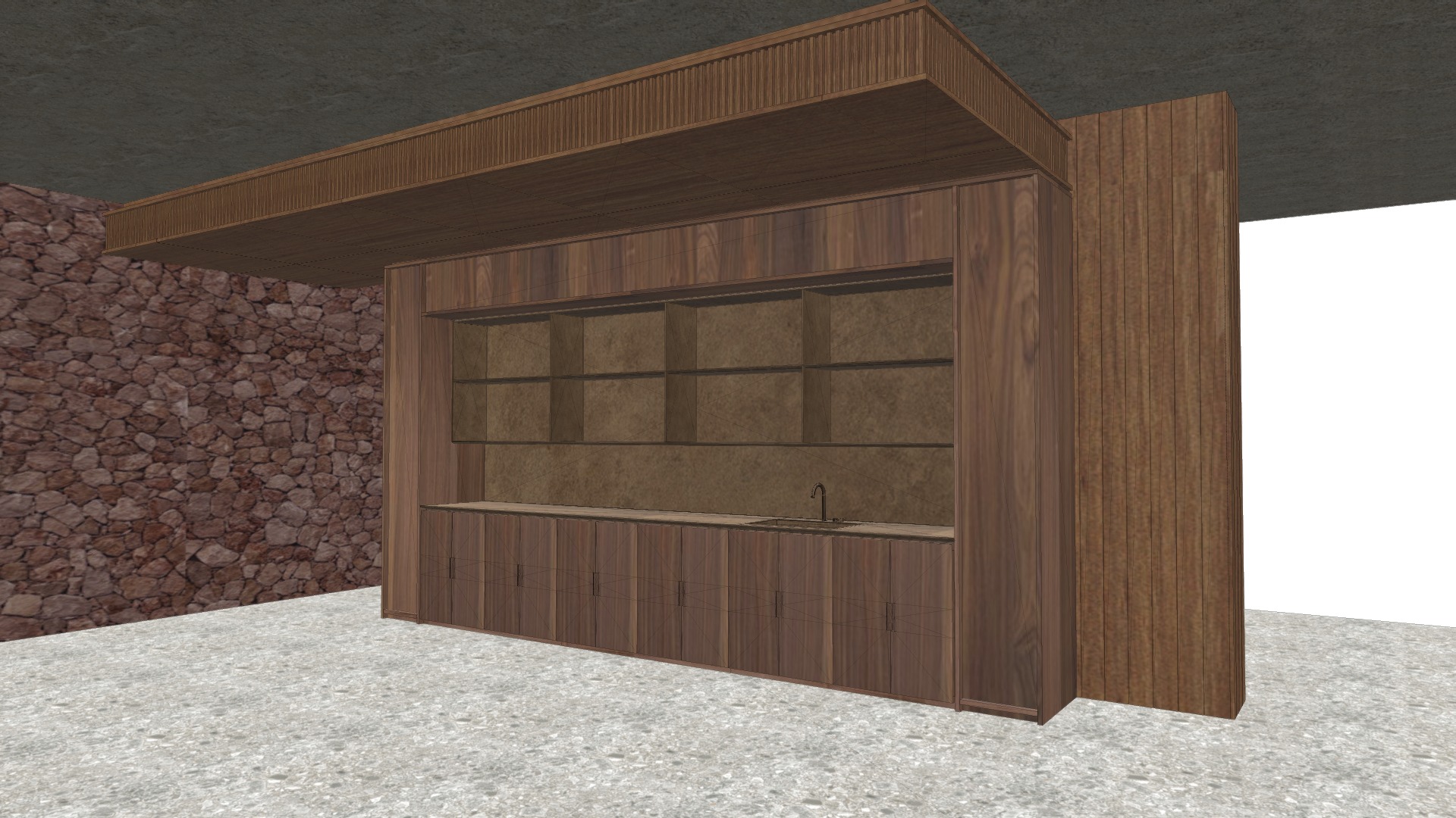 Reception - Concierge Wall - 3D model by veronika k-studio (@k-studio ...