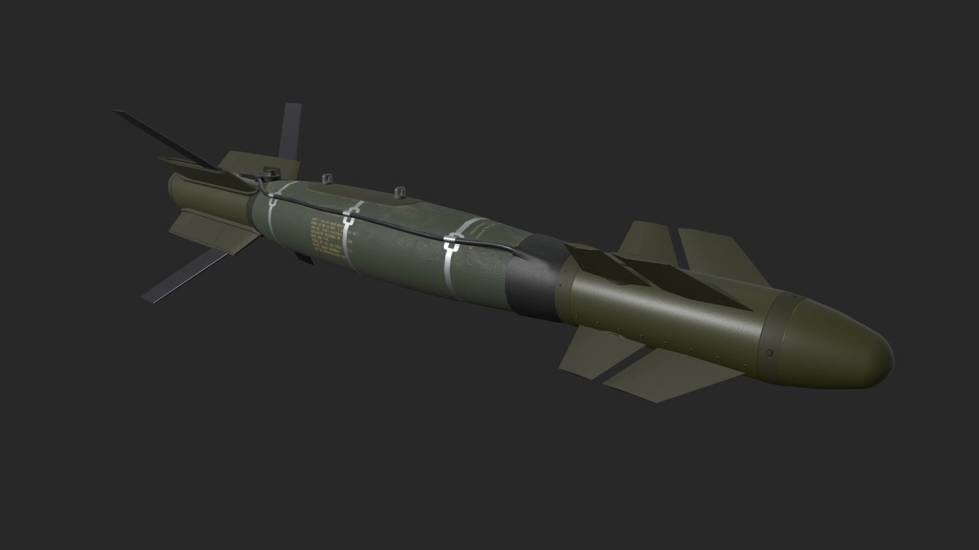 AASM guided bomb - 3D model by Allatum [29938d1] - Sketchfab