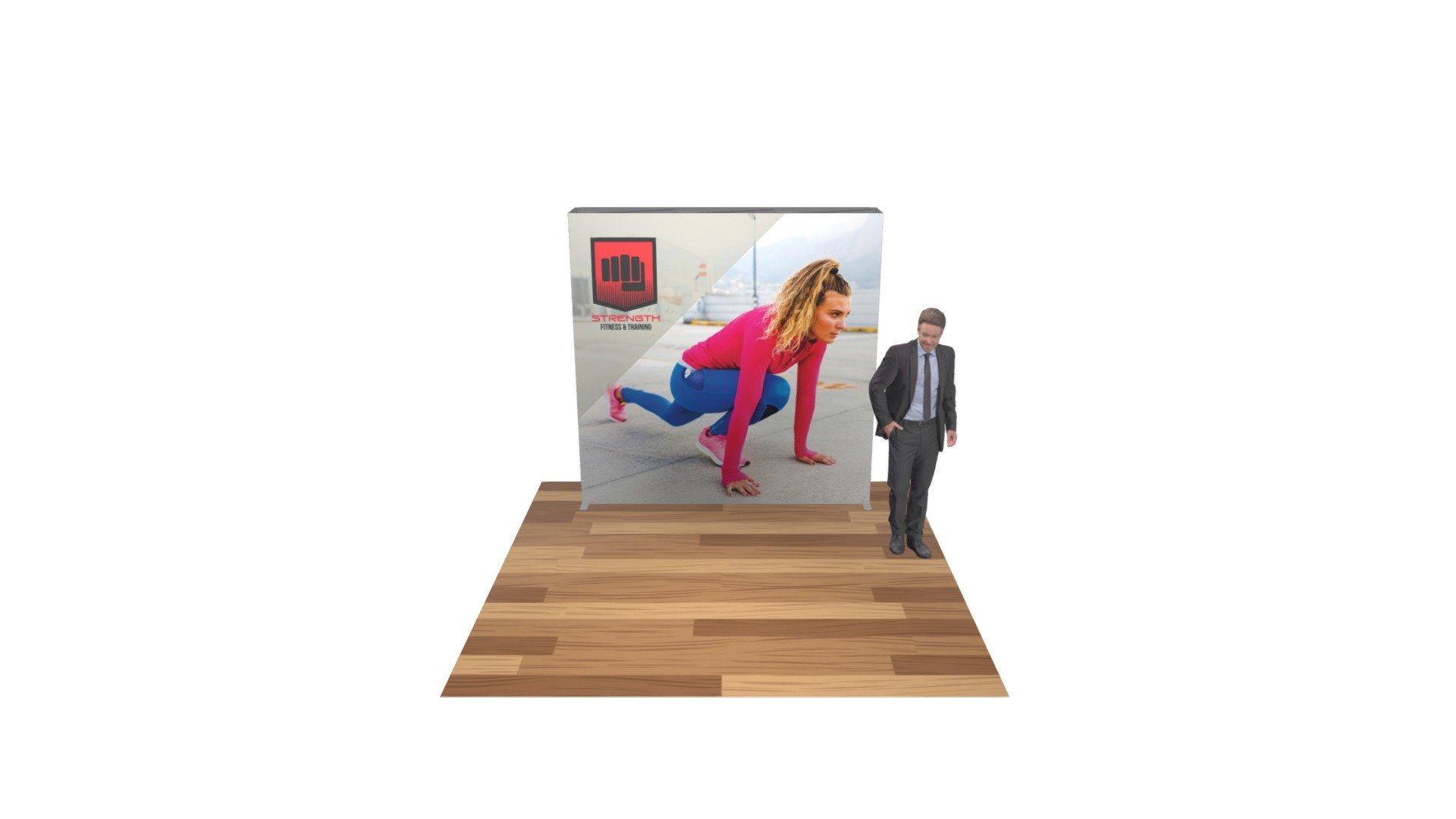 Lumiere 3x3 Double Sided Backlit Display - Download Free 3D model by ...