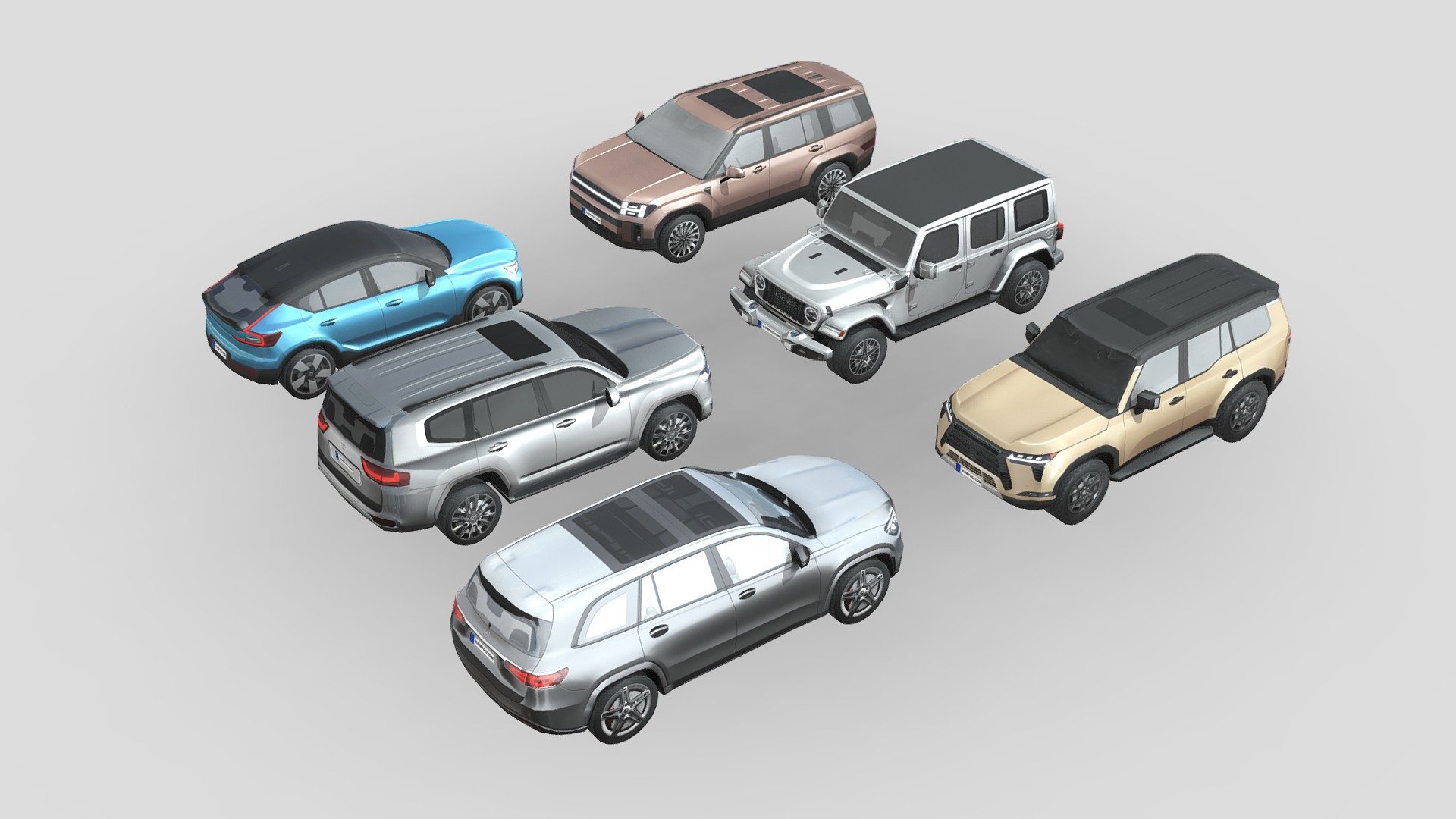 Low-Poly Car Pack 001 - SUV - Buy Royalty Free 3D model by slowpoly ...