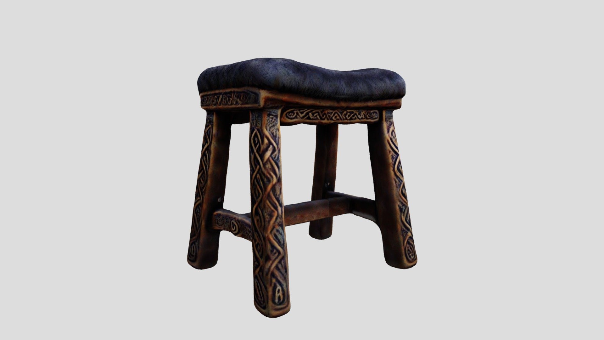 Medieval Stool - 3D model by blackdalia79 [299aa0d] - Sketchfab