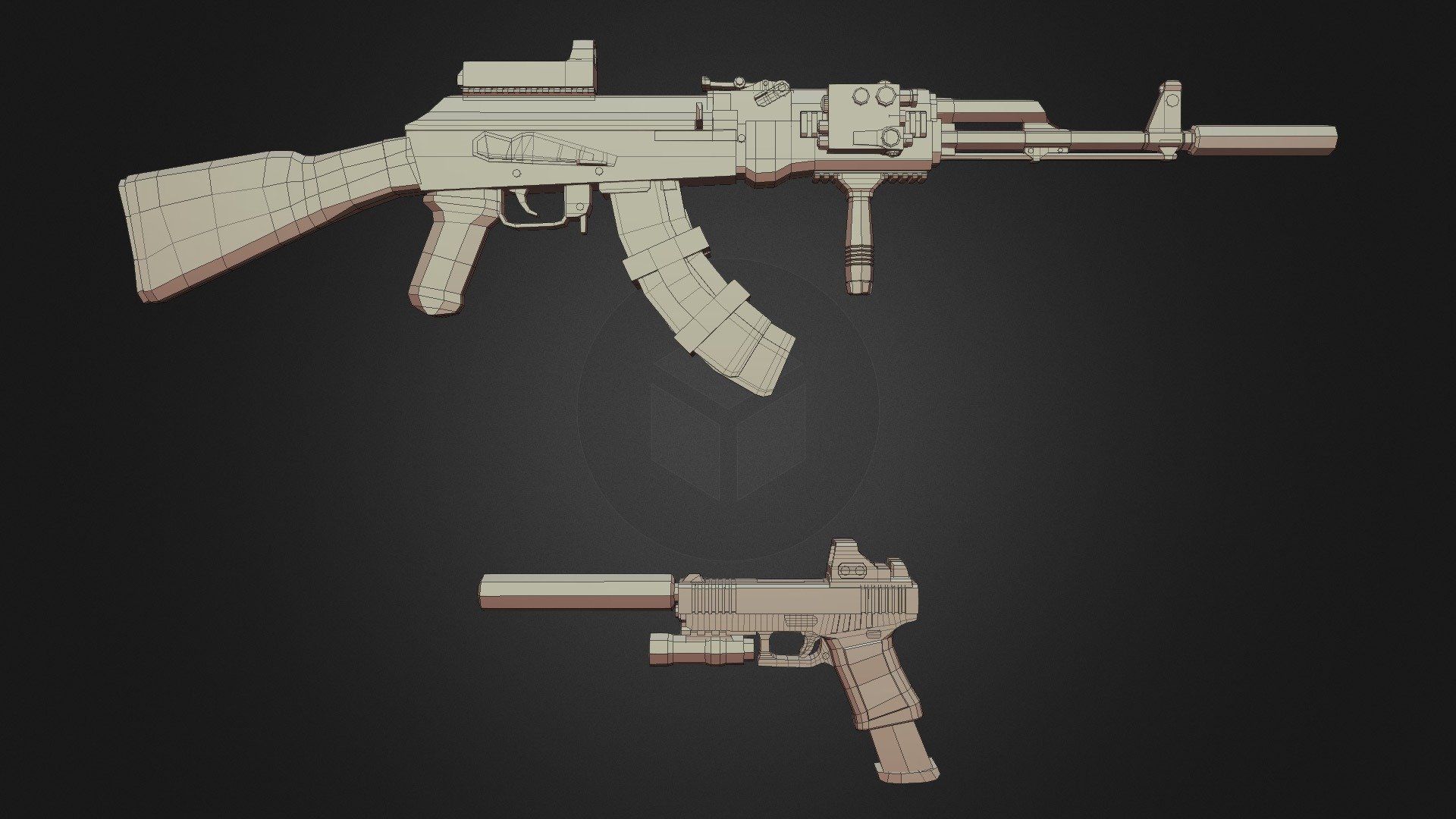 LowPoly Weapons - Buy Royalty Free 3D model by Teo (@szilla.mini ...