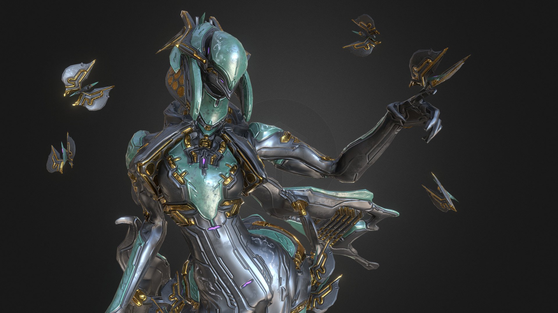 Warframe Tennogen [Netrafae Titania] - 3D model by blazingcobalt [29a0378] - Sketchfab