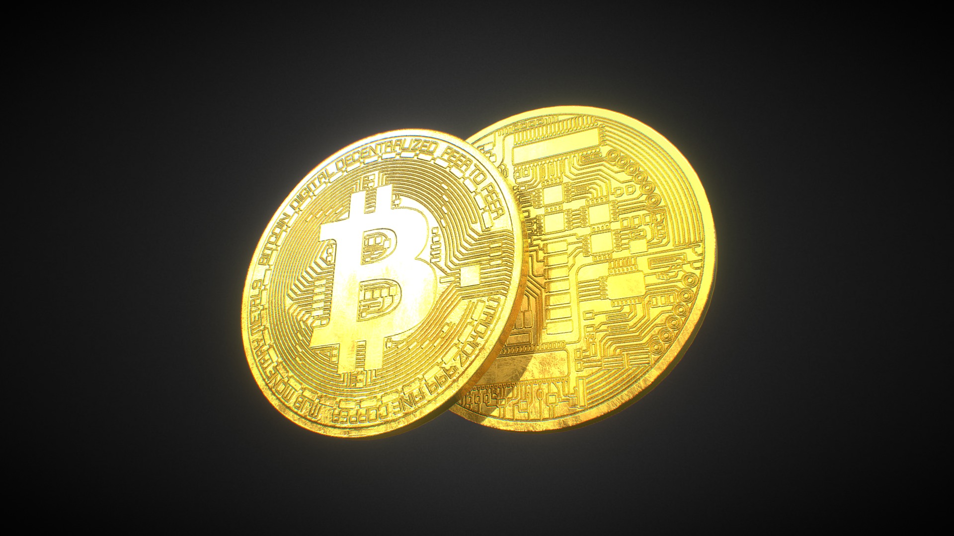 Bitcoin - Download Free 3D model by TAIGA-ZOE [29a09cc] - Sketchfab