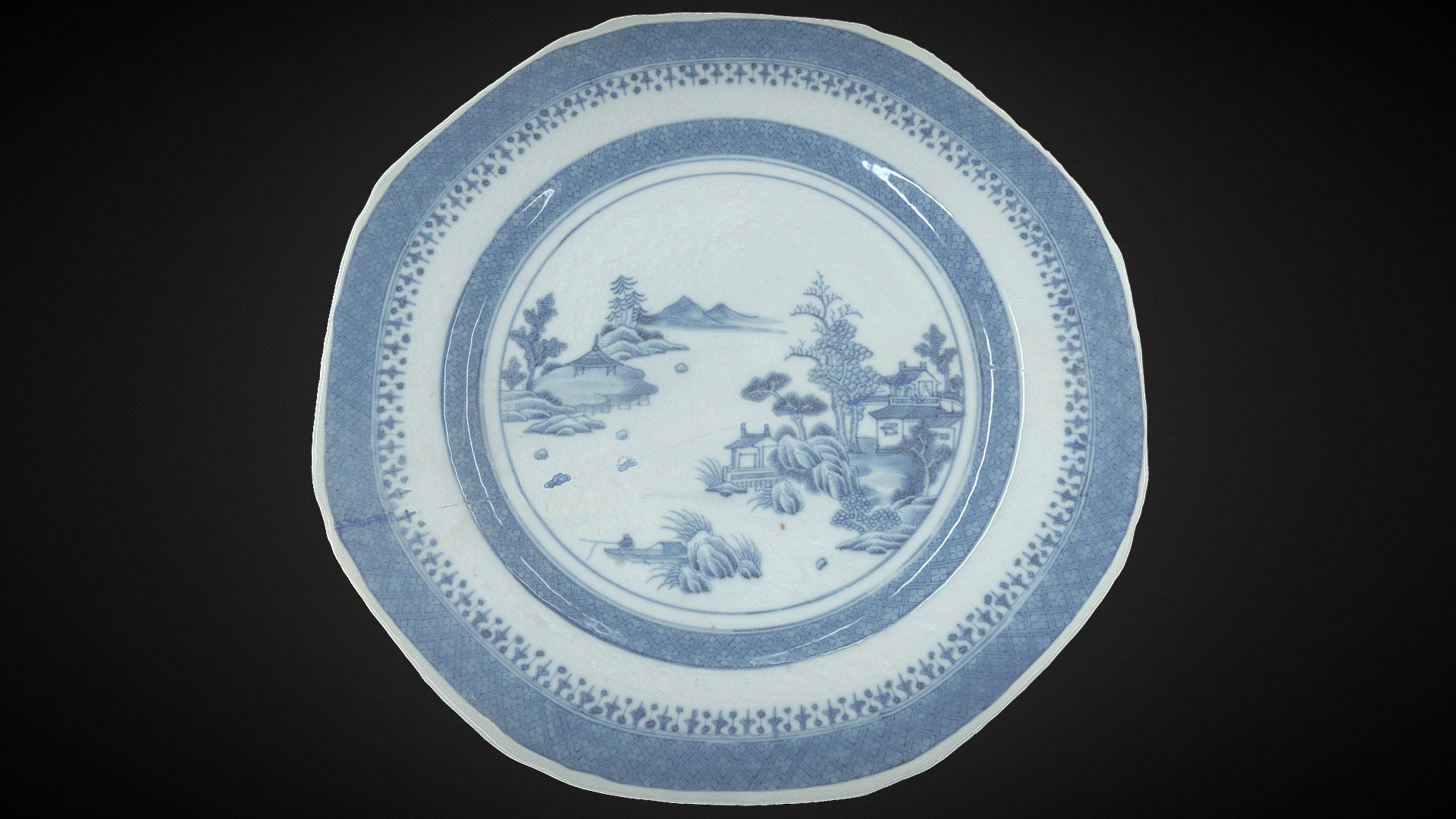 Spode Blue Room Willow Pattern Dinner Plate 08 - 3D model by Jan ...