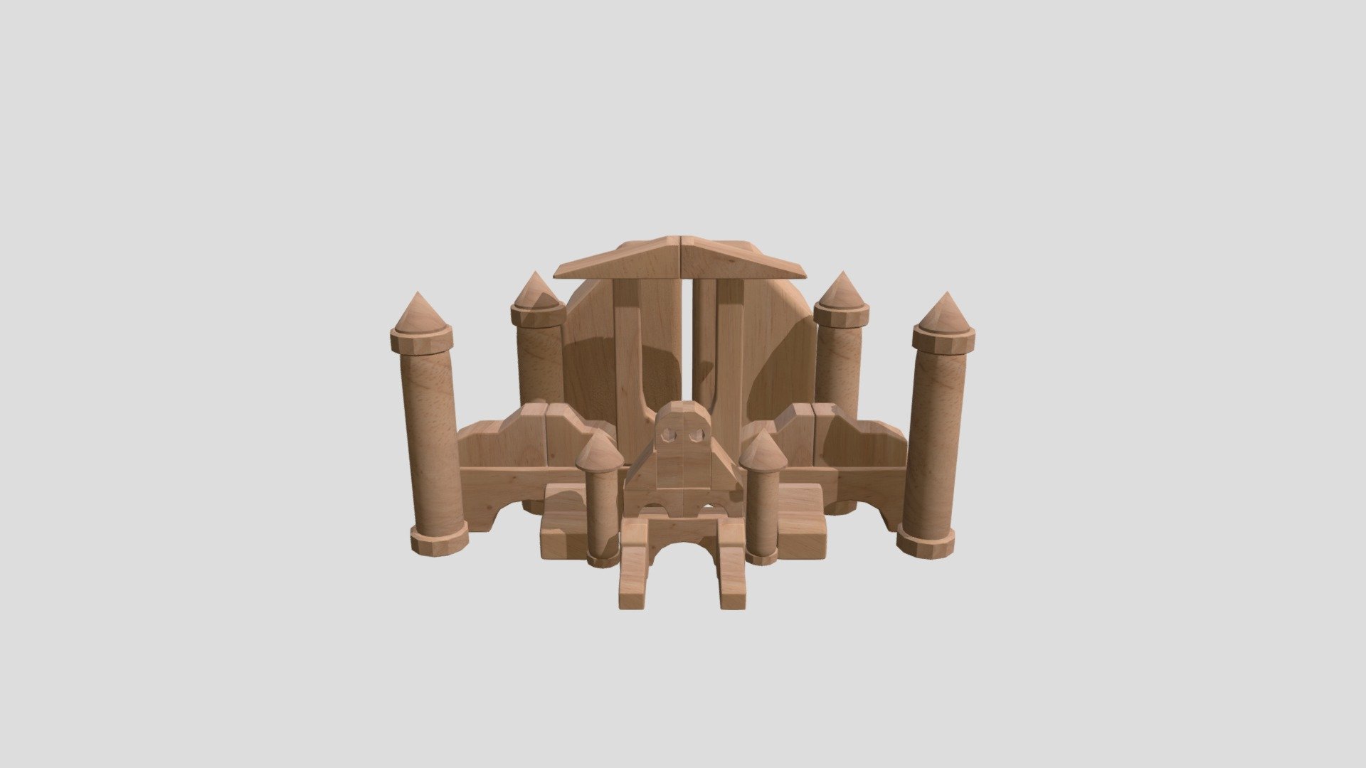 Block Castle - Download Free 3D model by WillowTree (@wkamradt ...