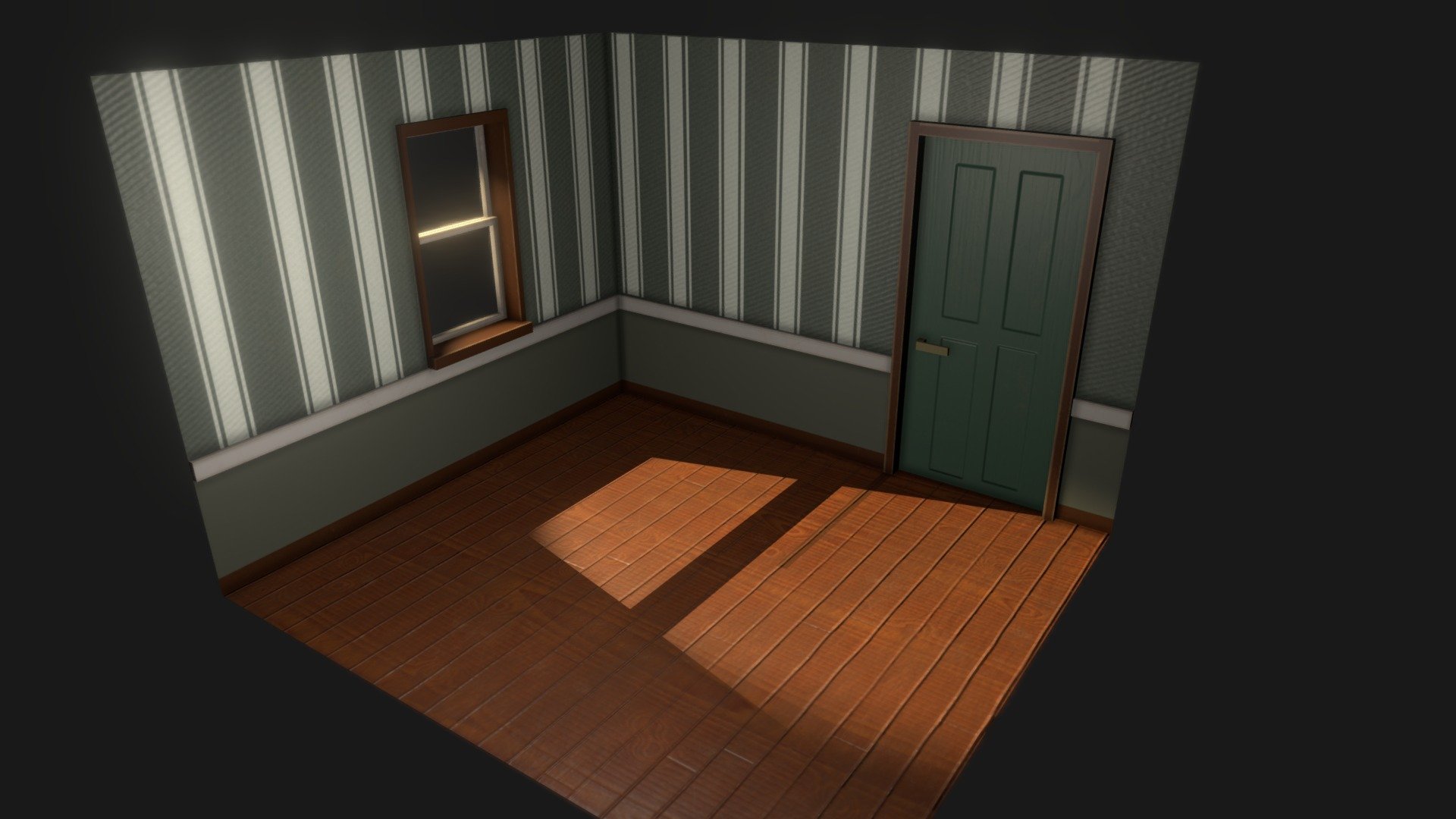 Wall Floor Model Corner Room - Download Free 3D model by Aerial_Knight ...