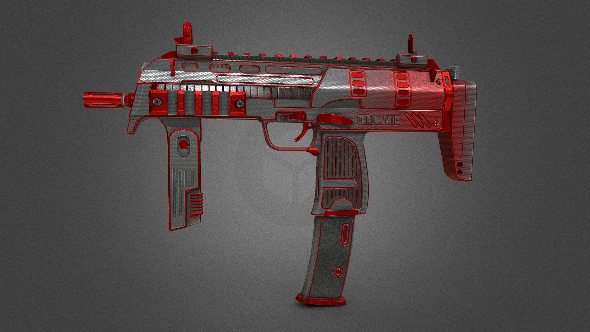 Mp7 Chromatic RED - 3D model by vdhun94 [29a5e4c] - Sketchfab