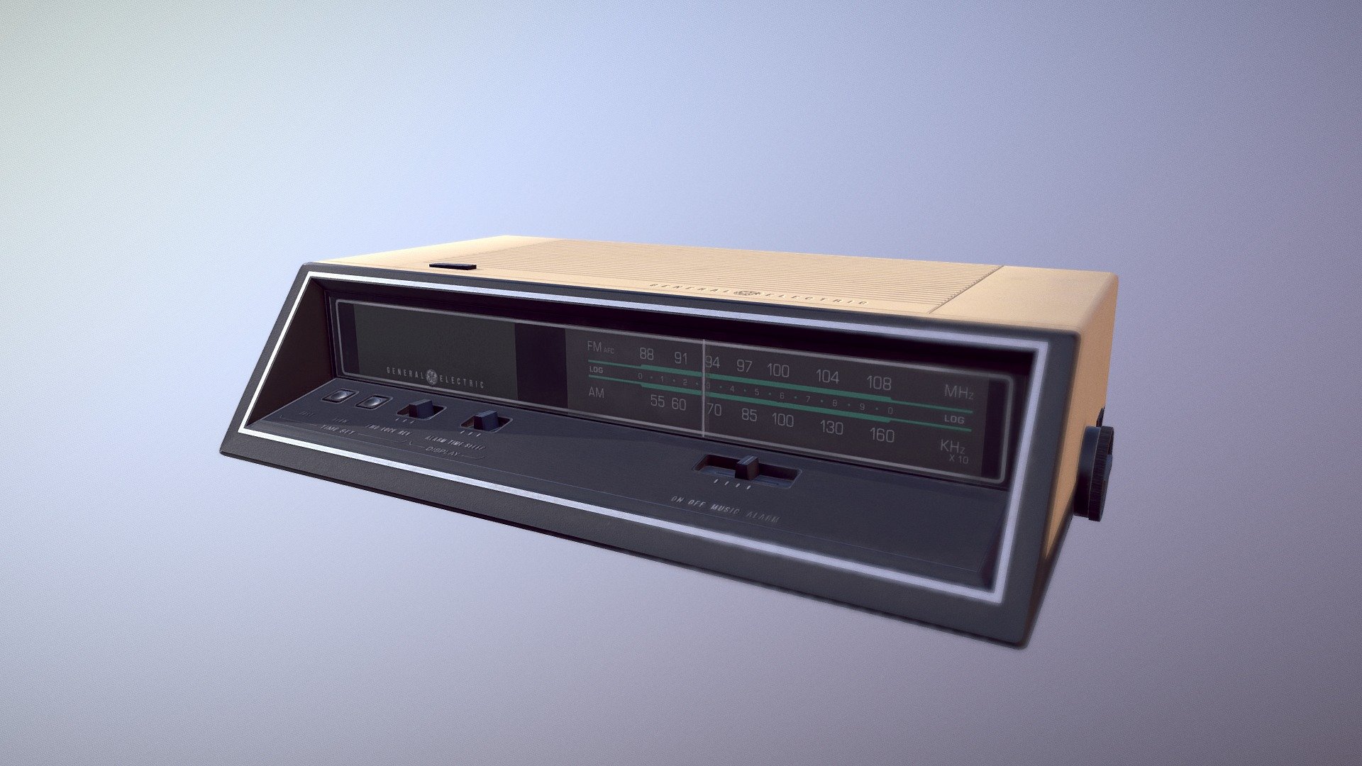 Alarm Clock Radio - General Electric - 3D model by Nicolò Azzolin ...