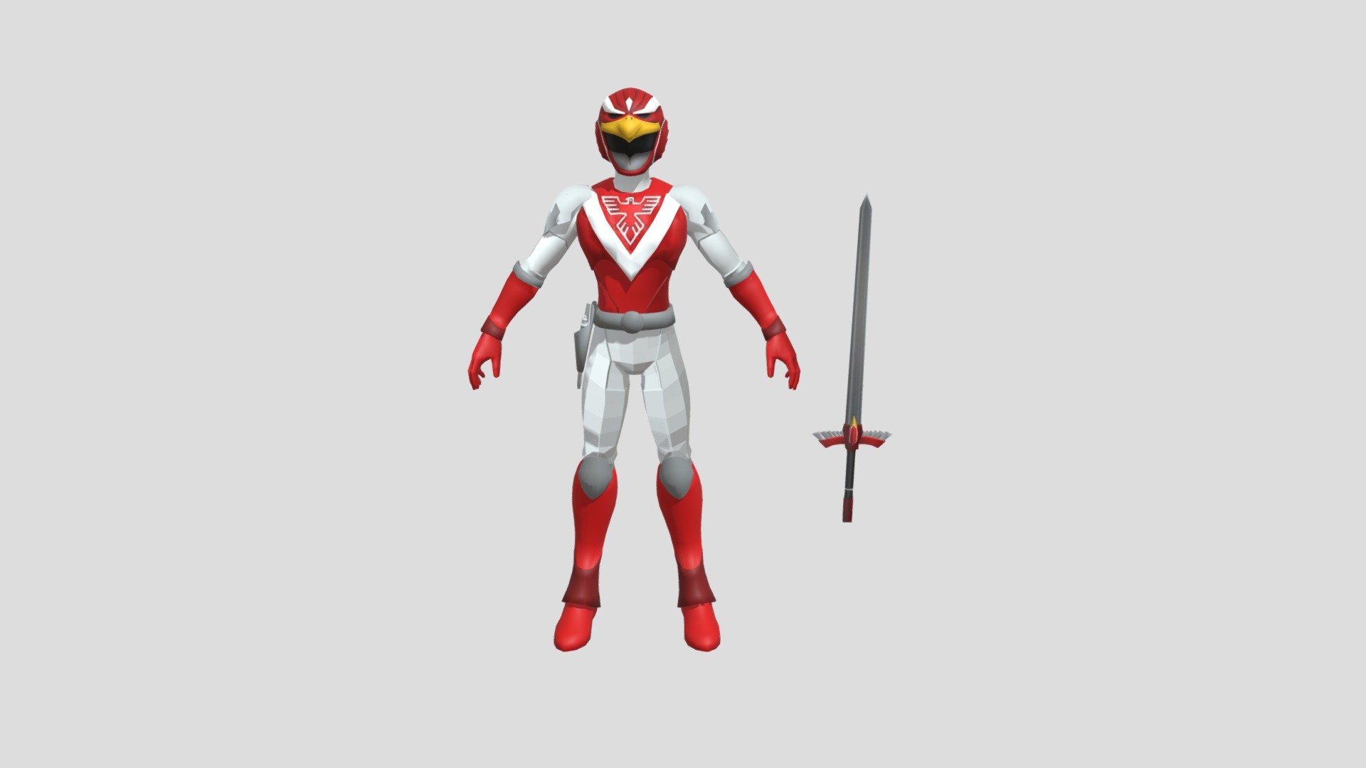 LIVEMAN HALCON ROJO - 3D model by Mishima Edit Models (@mishima3d) [29a6495] - Sketchfab