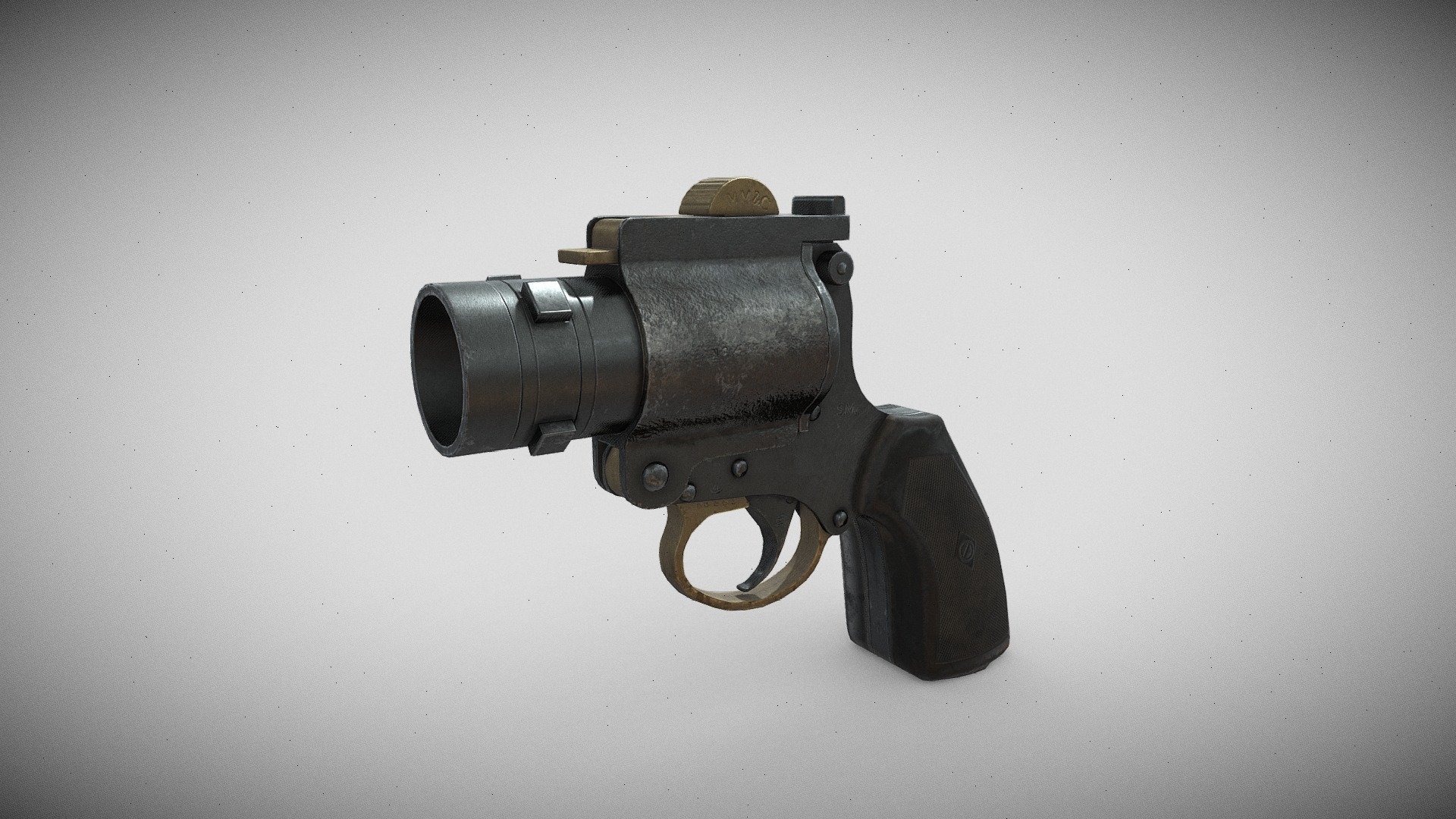 Signal pistol - 3D model by Instytut Pamięci Narodowej ...