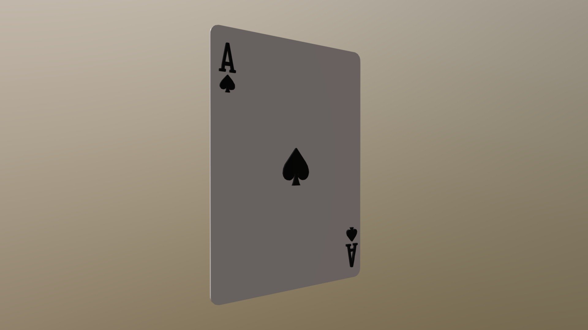 Ace of Spades - 3D model by Fakush [29a9c30] - Sketchfab