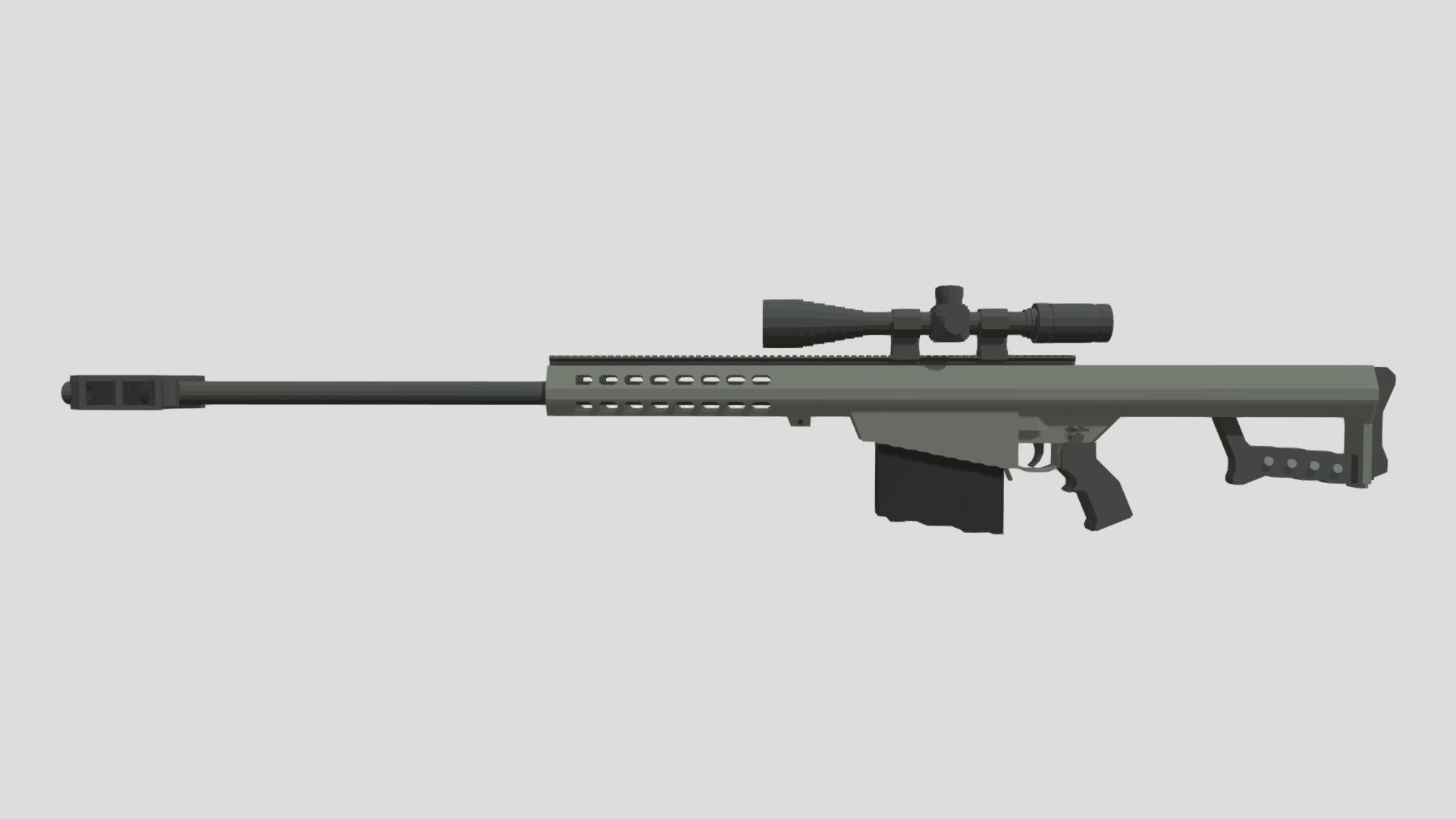 Barrett M82 - 3D model by Async (@async1225) [29ab0b8] - Sketchfab