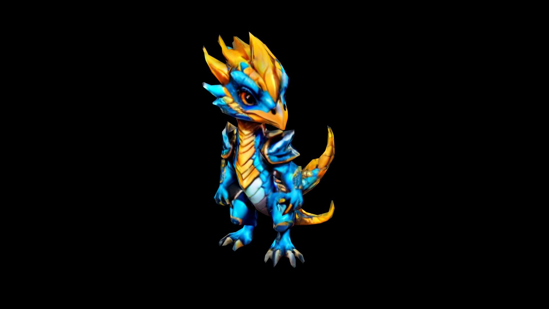 "Introducing the Armoraptor A Blue Reptilian Pow - Download Free 3D ...