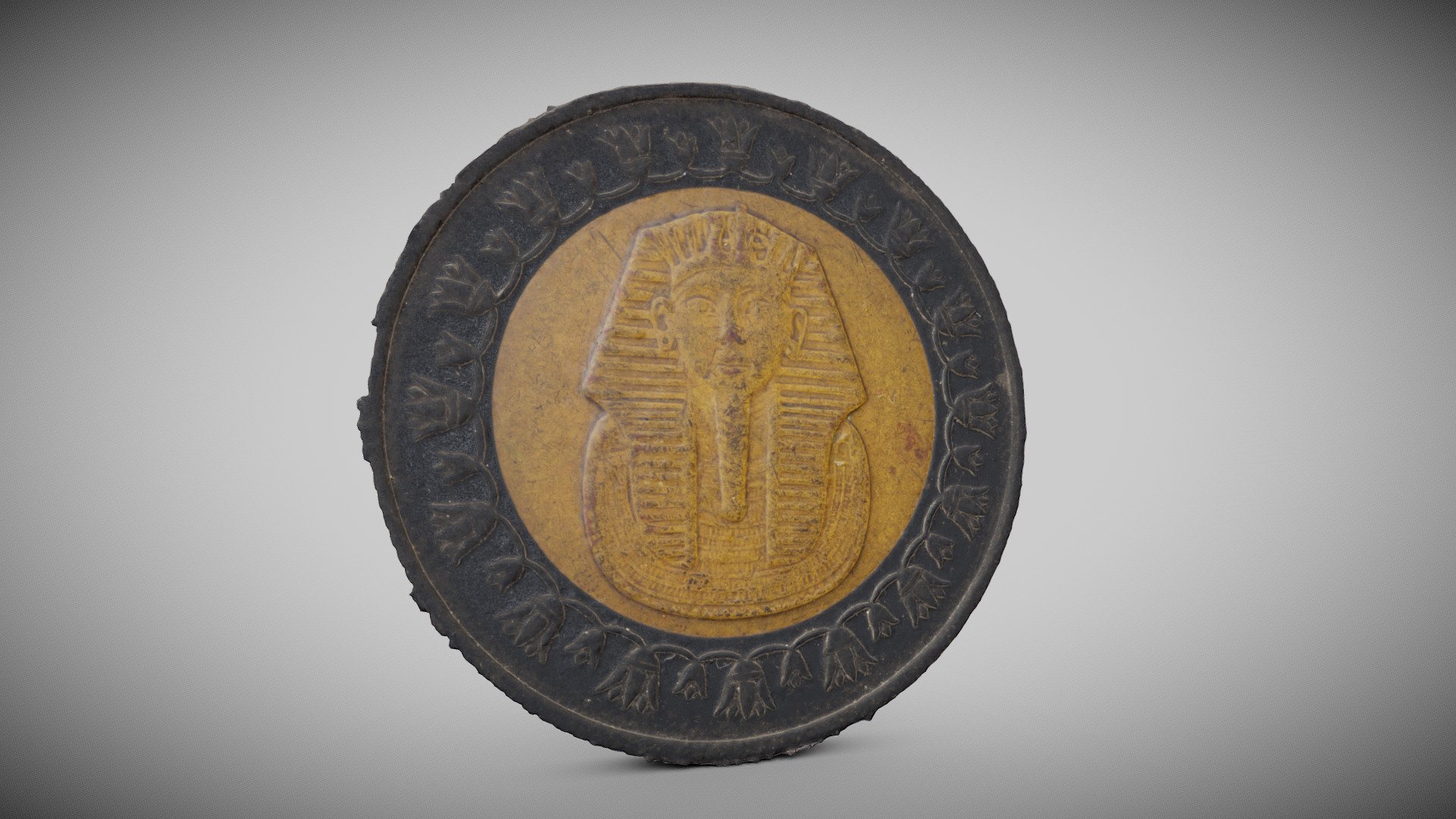 Egyptian Pound / Guinée égyptienne - 3D model by archeo3D ...
