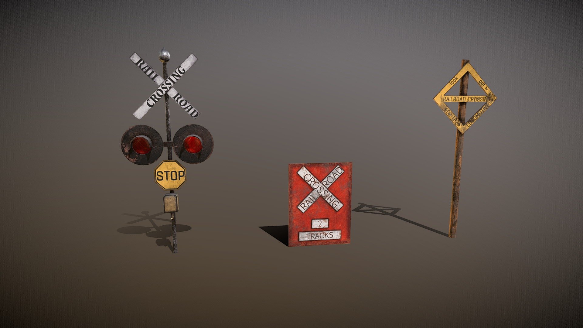 Railroadsigns - Buy Royalty Free 3D model by Thunder (@thunderpwn ...