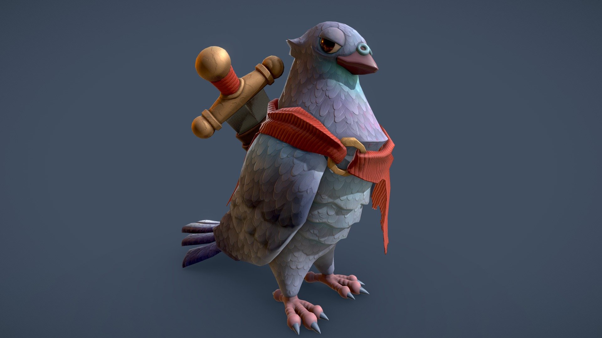 Pigeon Quest : The Warrior - Download Free 3D model by AntijnvanderGun [29ae142] - Sketchfab