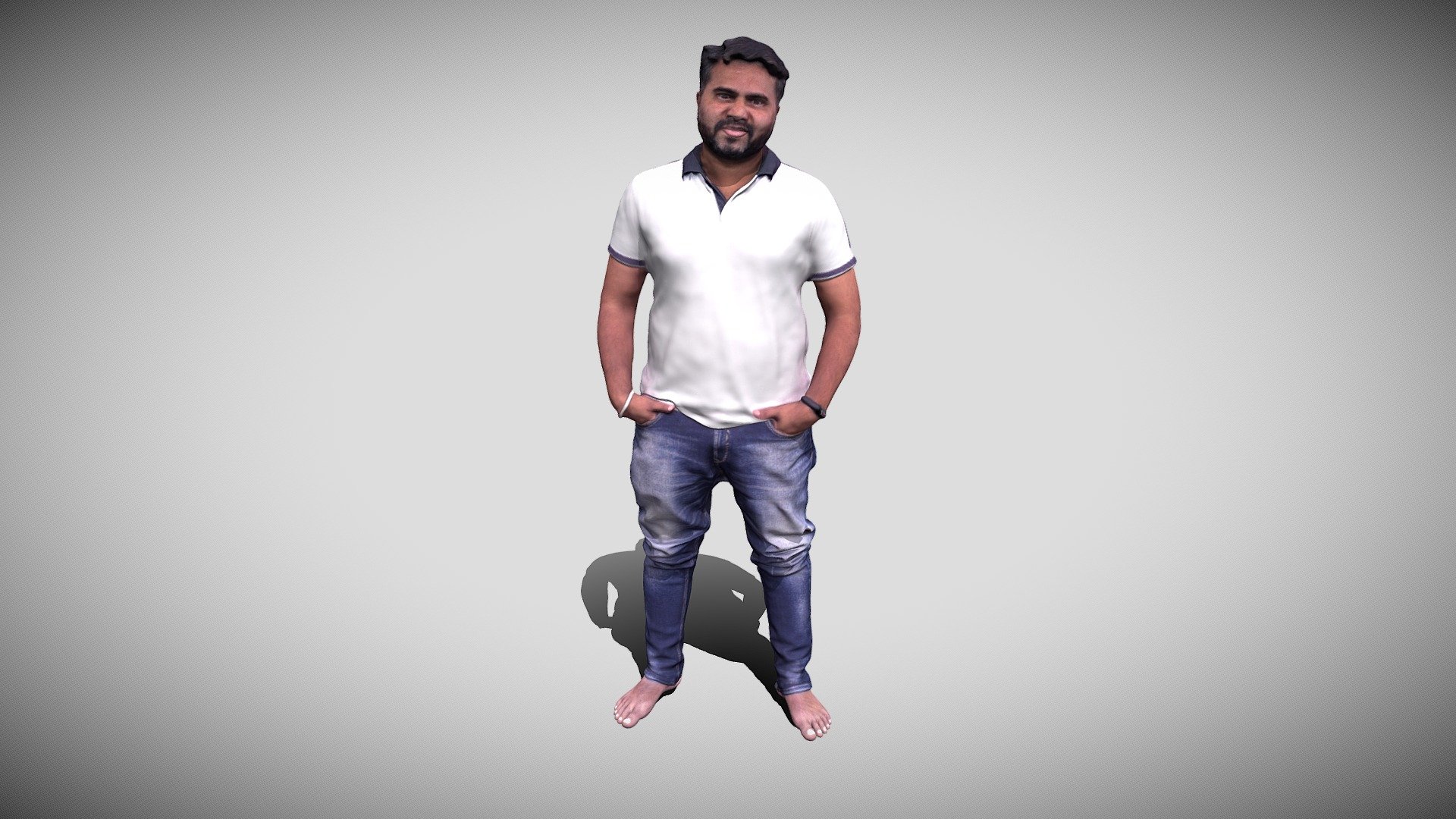 Indian Man Standing Pose 3d Model By Ideazzzz [29ae905] Sketchfab