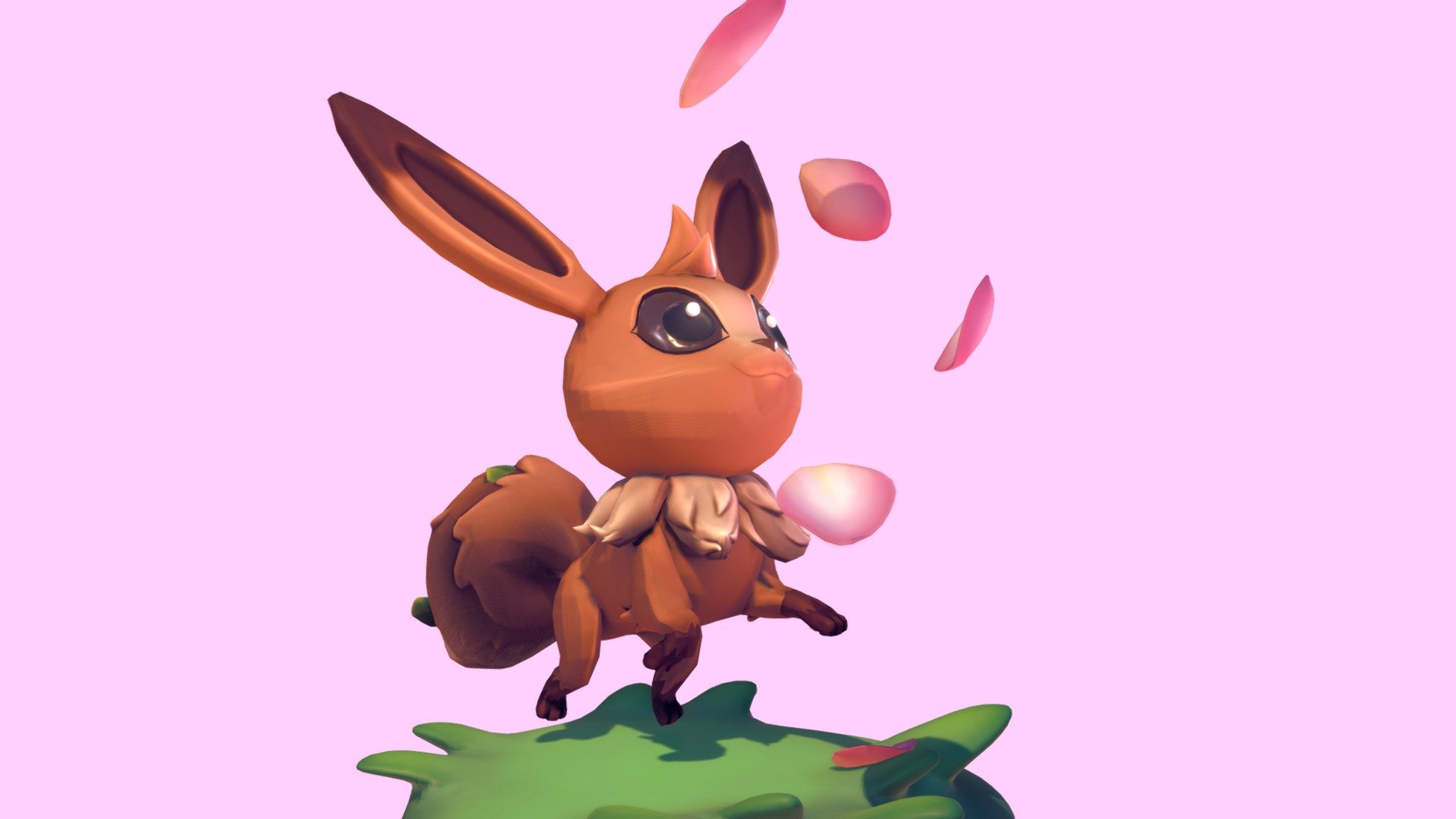 Summer Eevee - Concept by Onemegawatt - 3D model by Nick Van Bouwel ...