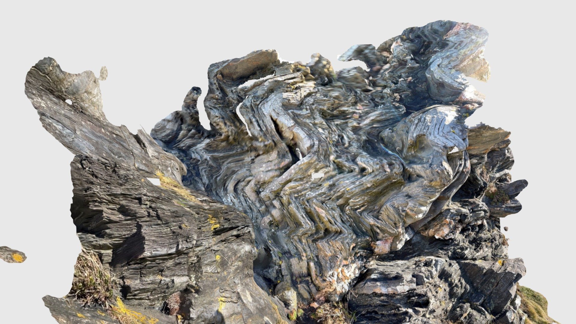 Crenulation and Minor Folding at Boscastle - 3D model by felixsihombing ...