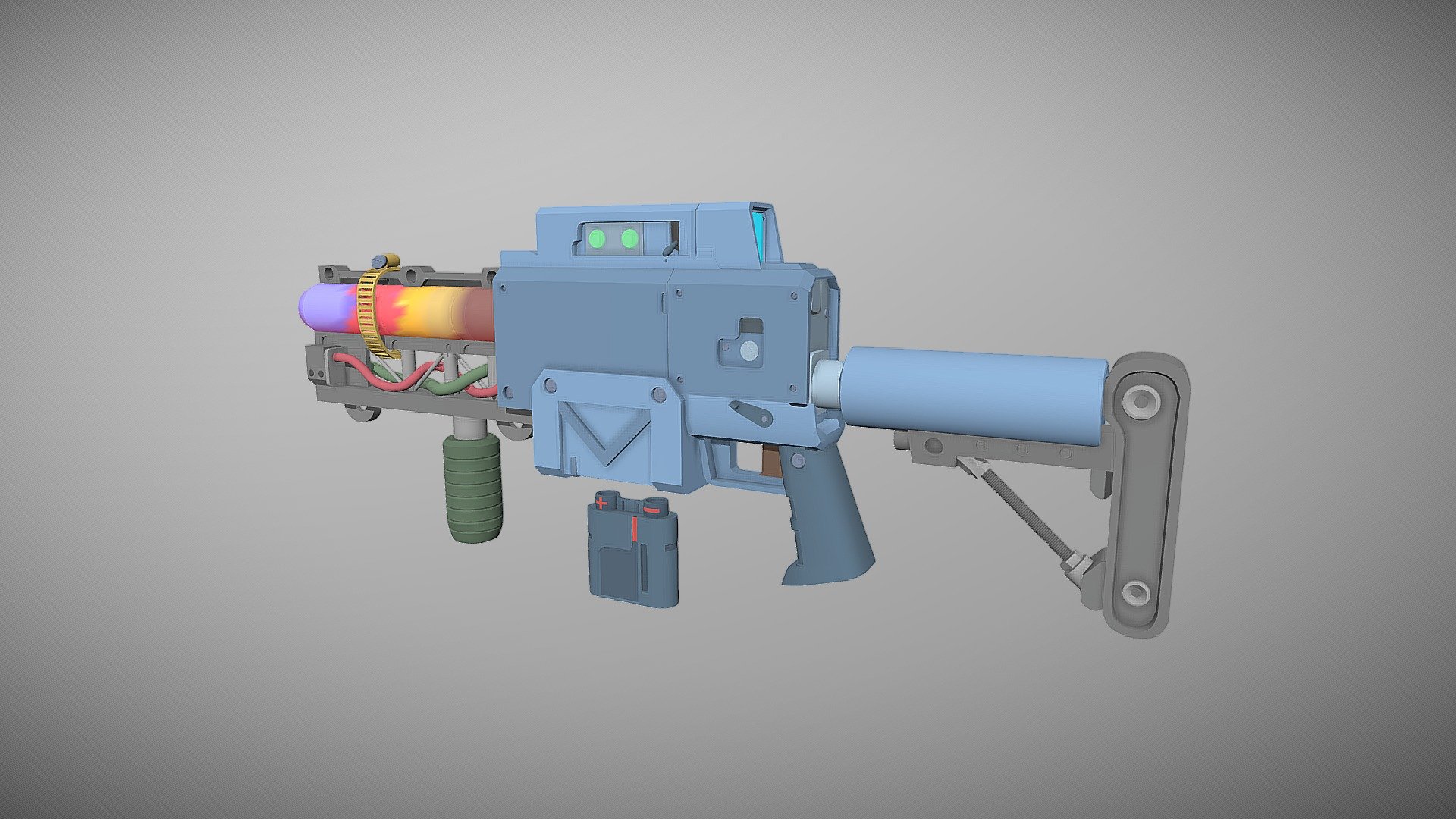 Laser Gun - Download Free 3D model by mishdanil [29b218b] - Sketchfab