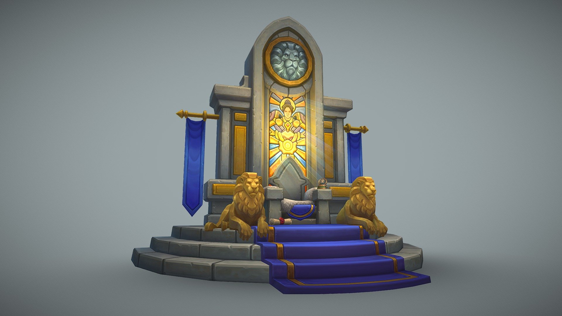 Throne of Stormwind - 3D model by NikoGesell [29b2838] - Sketchfab