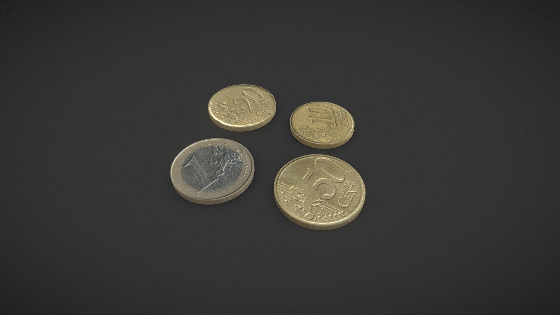 EURO coins cent - 3D model by Aleksei (@virare3d) [29b4571] - Sketchfab