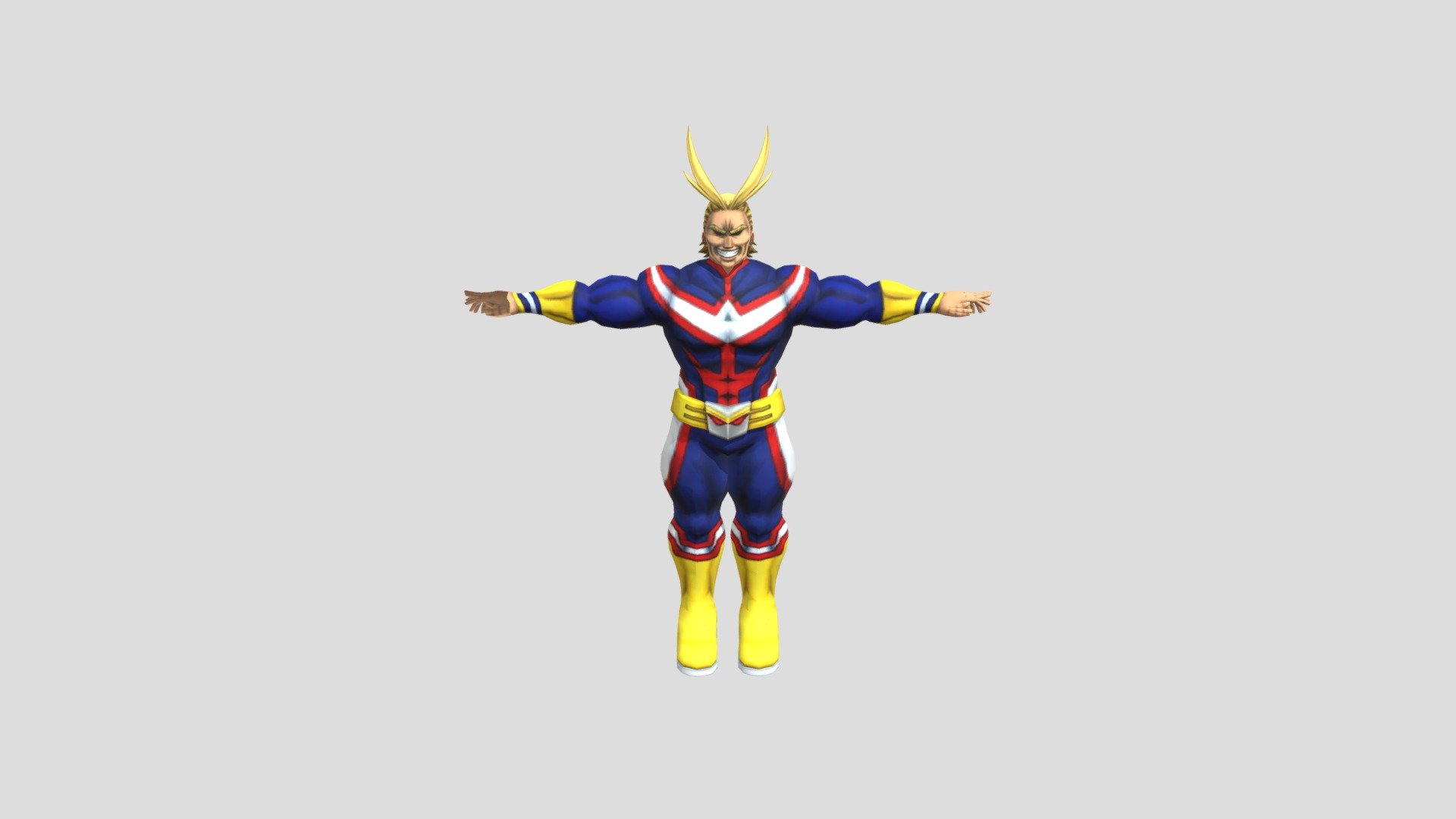 Toshinori Yagi (Hero Form I) - Download Free 3D model by Tigerar1 ...