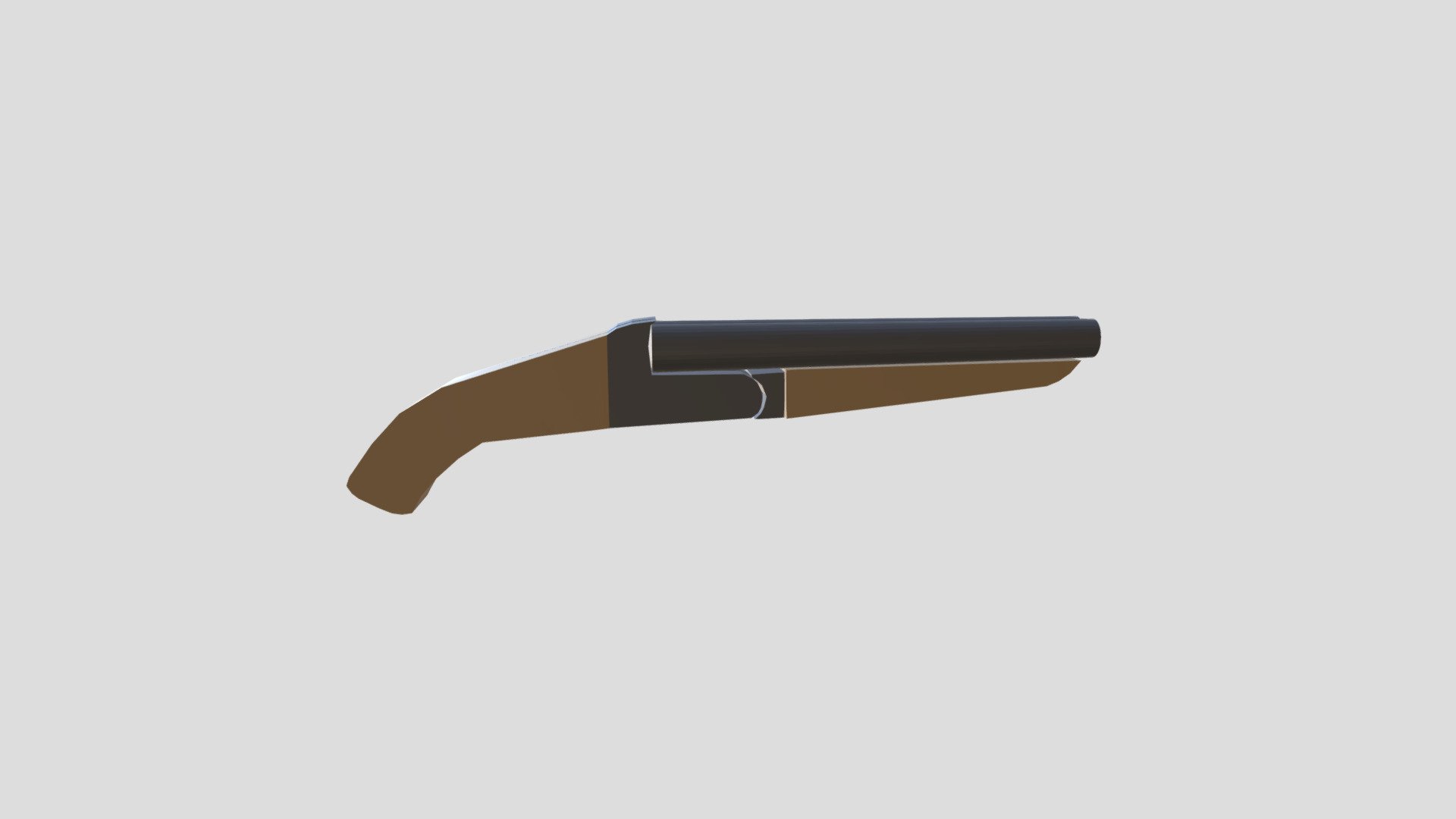 Low Poly Sawed-Off Shotgun - Download Free 3D model by Hardly [29b4927] - Sketchfab