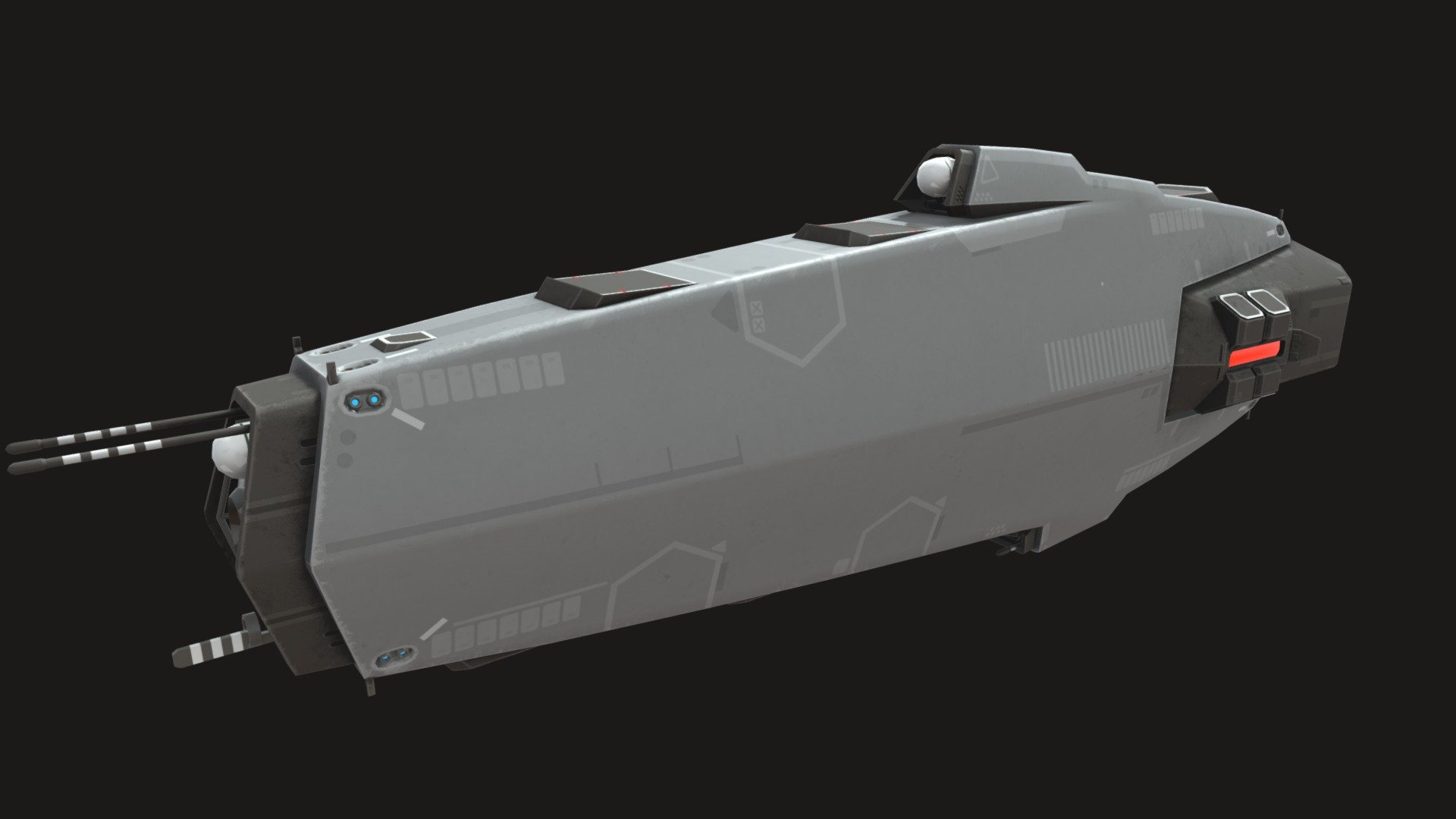 Nebulous Project -Mako Class Battlecruiser - 3D model by Gwyvern ...
