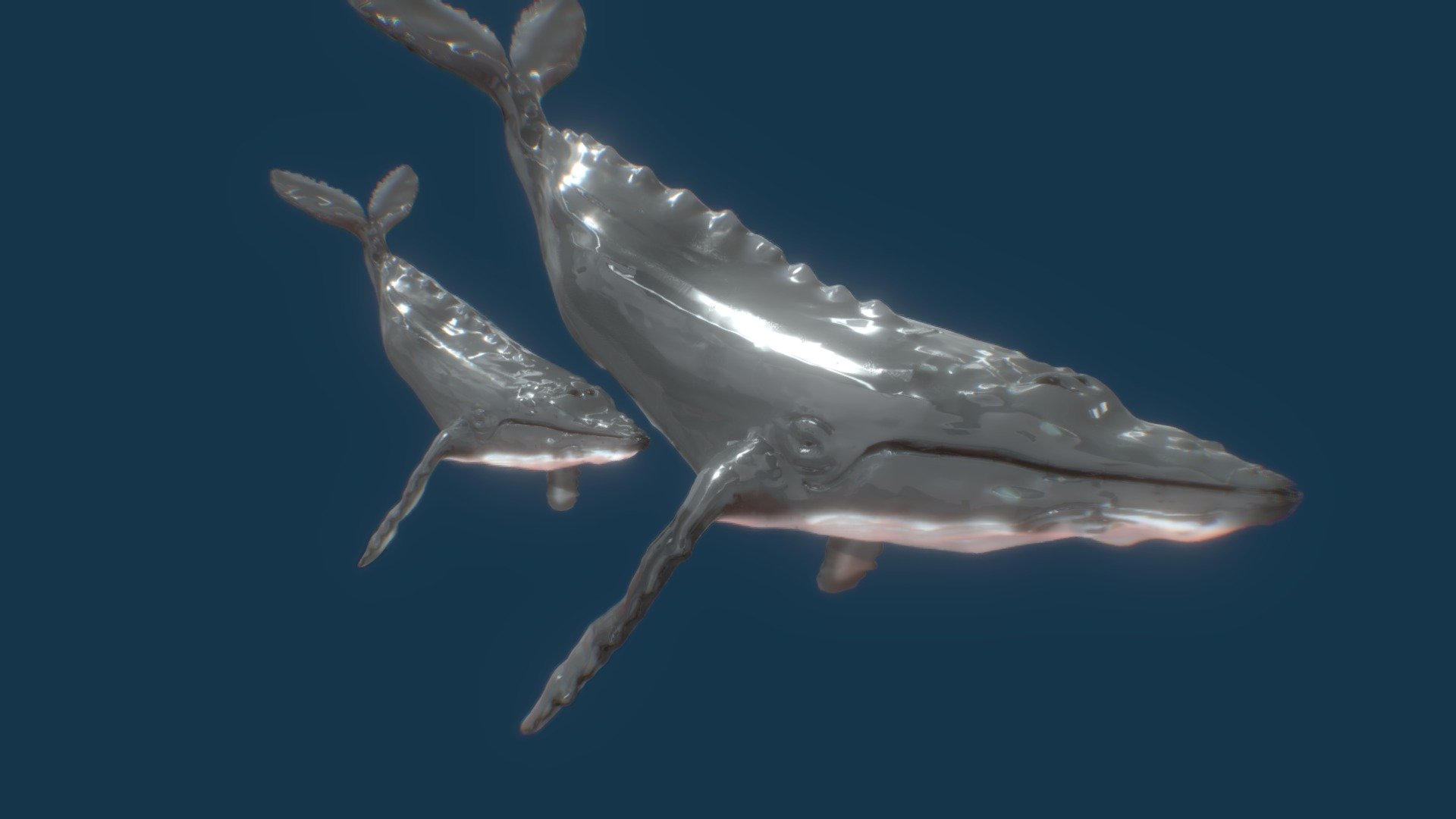 humpback whale with his family - Download Free 3D model by MakerRandom ...
