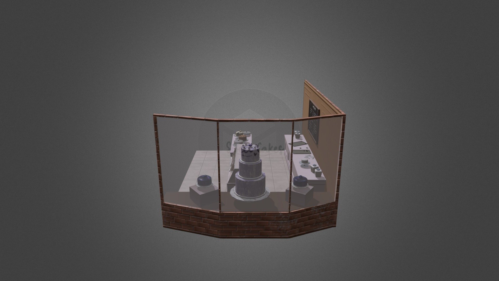 Sweet Cakes Bakery - 3D model by KrisG (@KrisWT) [29b829f] - Sketchfab
