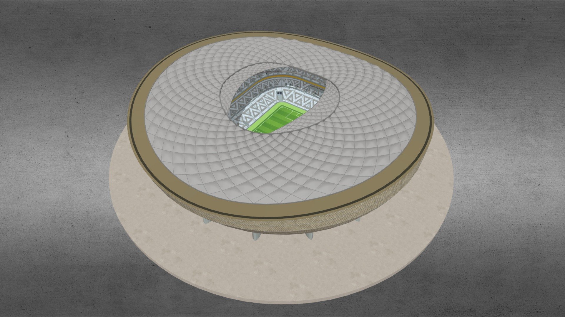 Lusail Iconic Stadium - FIFA World Cup 3D model - 3D model by ...