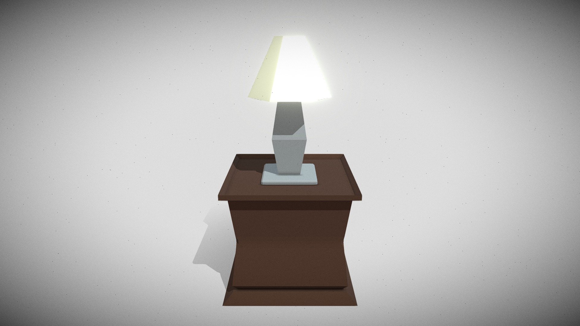 Nightstand with lamp - 3D model by Hunter_The_Parasite [29b8e75 ...