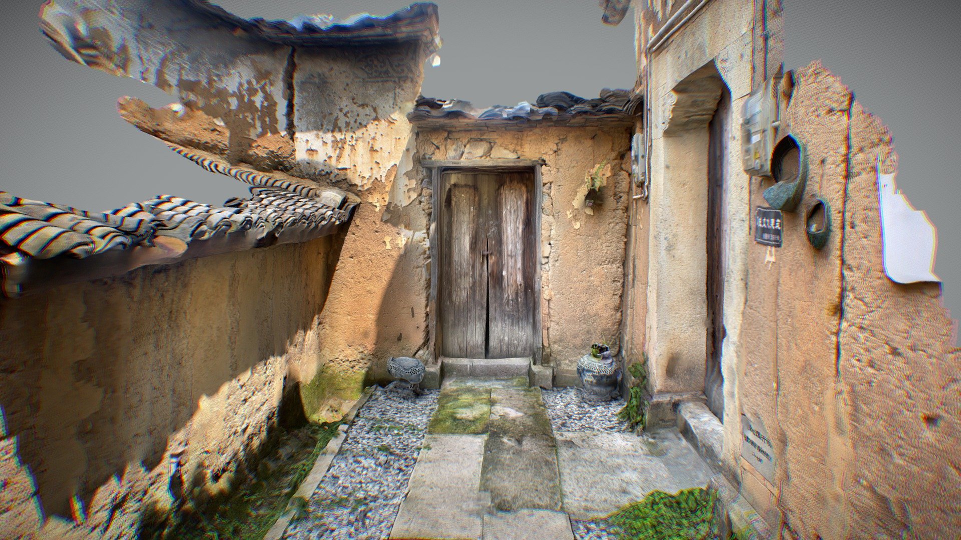 Rammed earth house in Hui Style - Download Free 3D model by tongzhou.yu ...