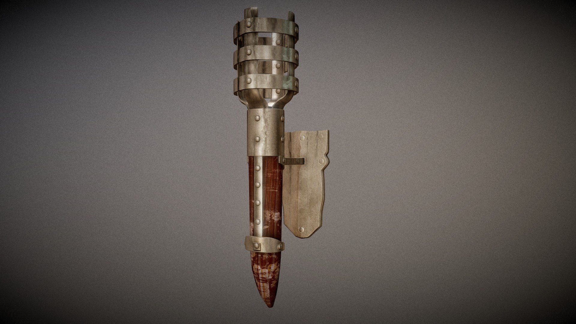 Wall Mounted Torch - 3D model by Joshua Sisk (@JoshuaSisk) [29ba1d2 ...